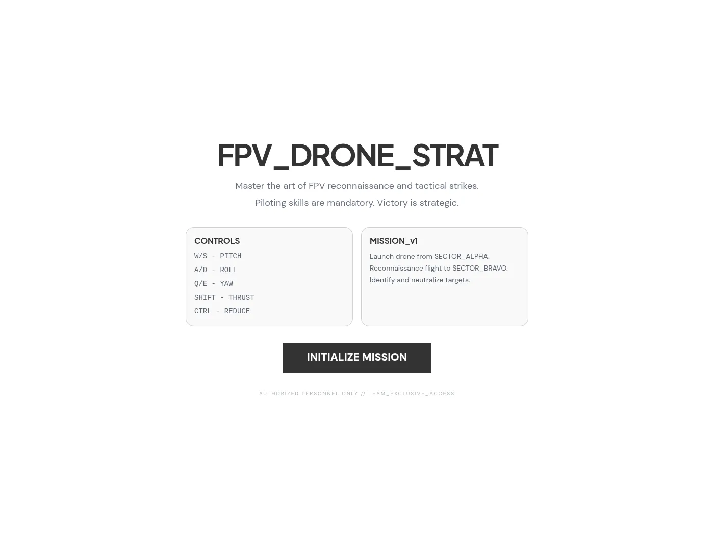 FPV Drone War Simulator