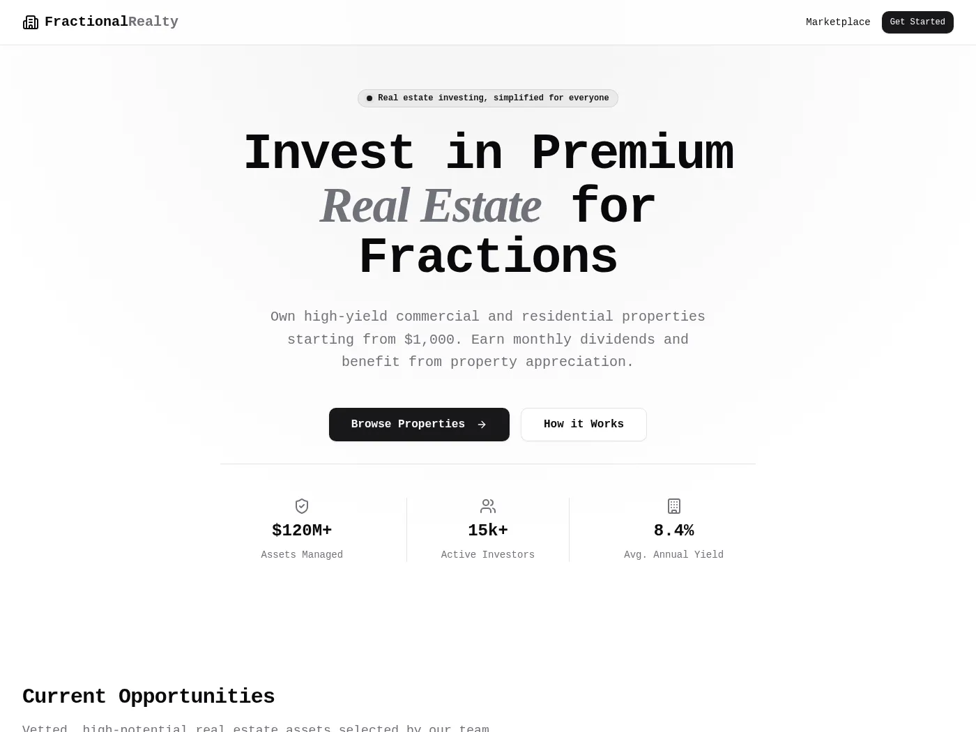 Fractional Realty Hub