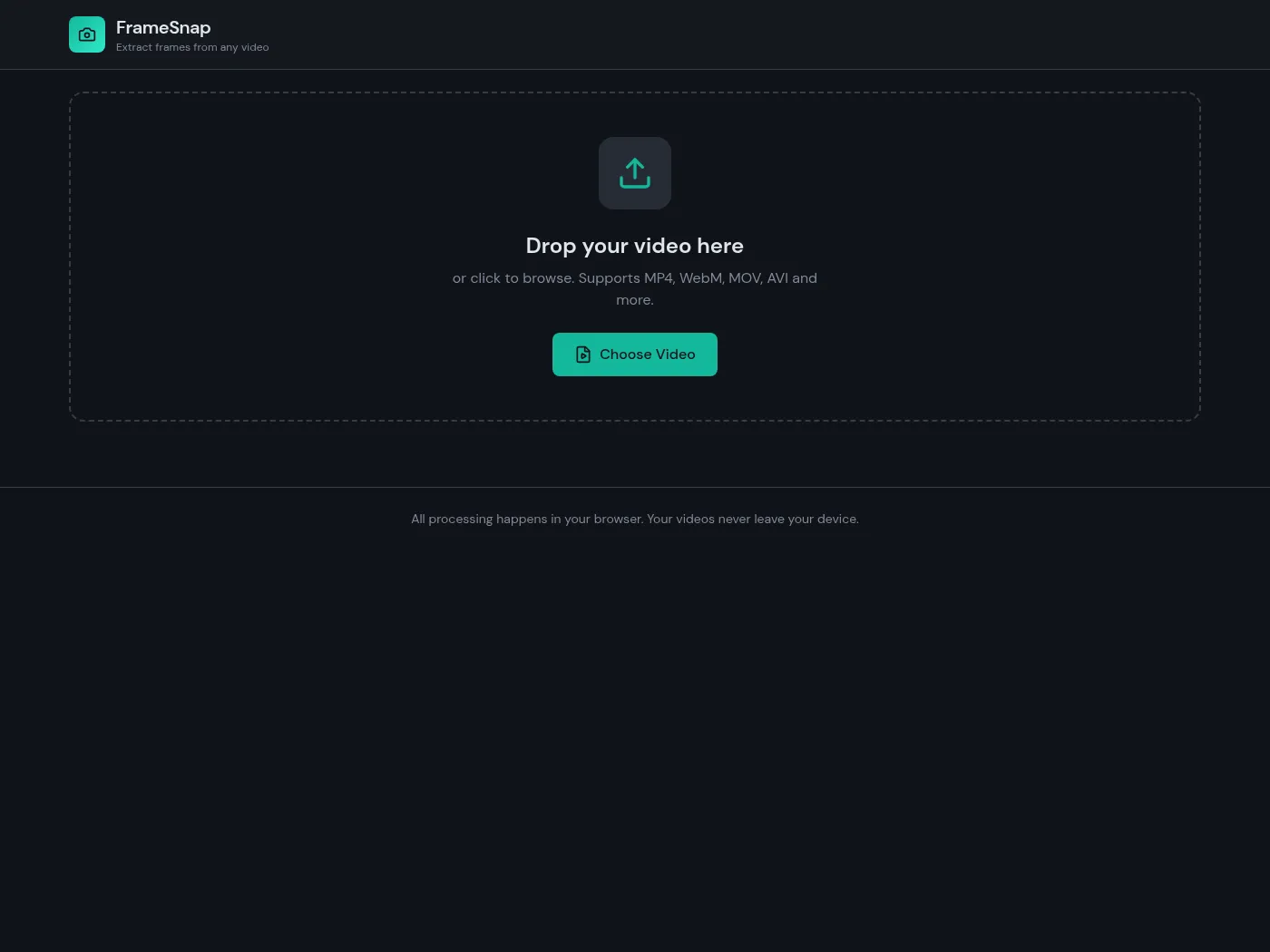 FrameSnap Web Tool