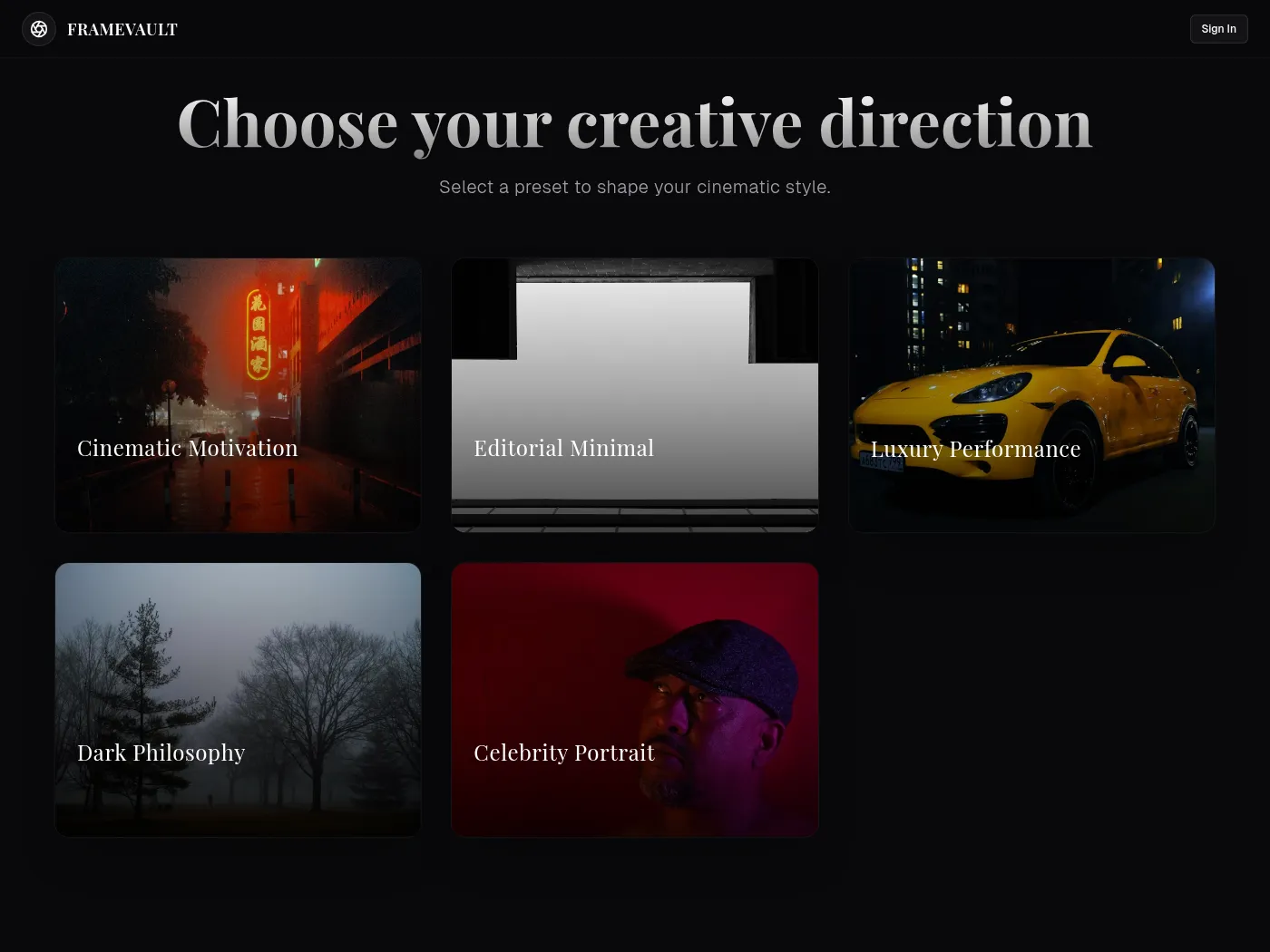 FrameVault Studio