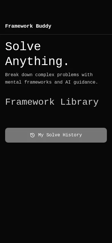 Framework Buddy