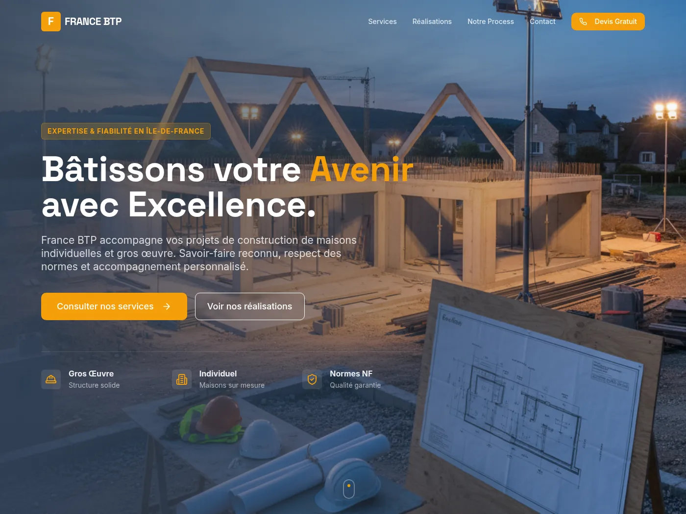 France BTP Commerce Site
