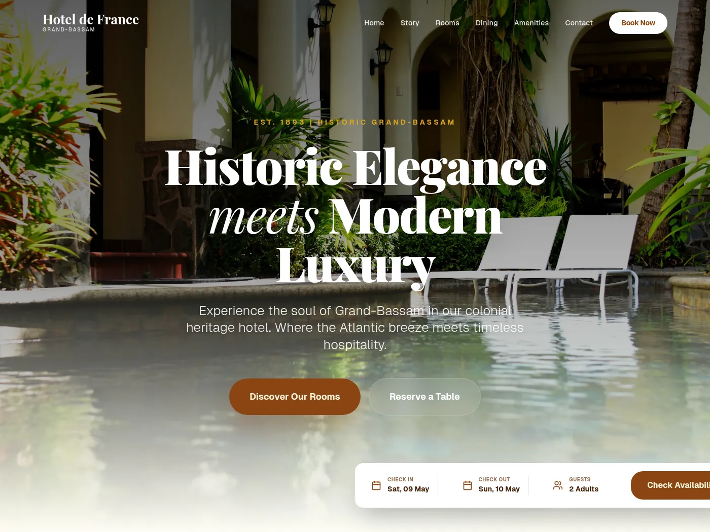 Hotel de France Website