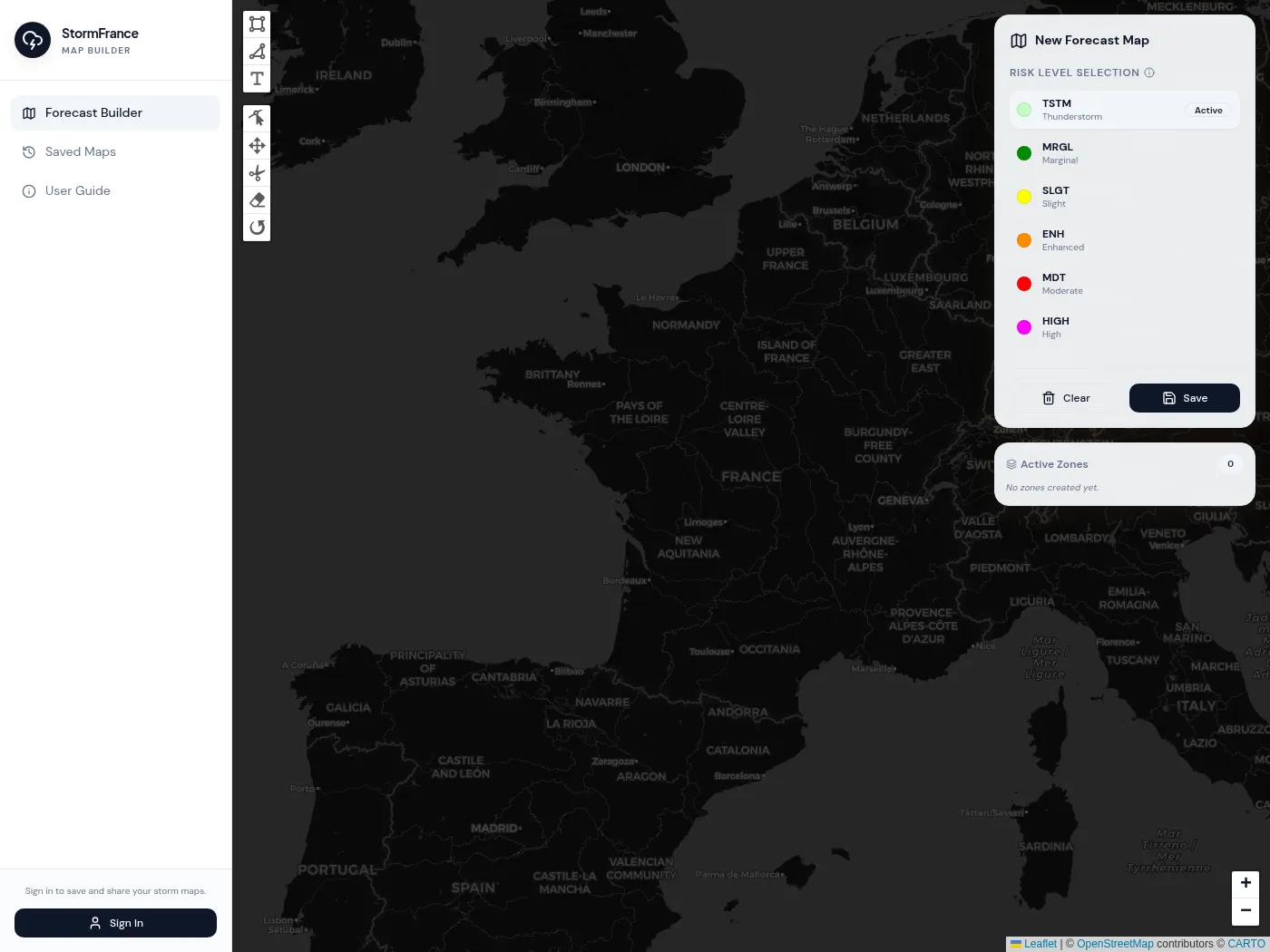 France Storm Map Builder