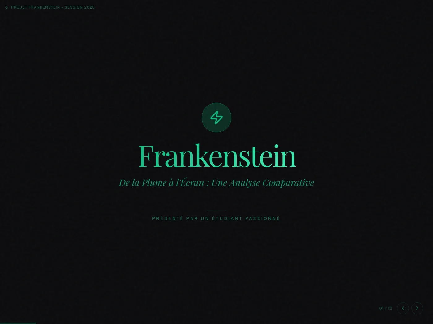 Frankenstein Slide Deck