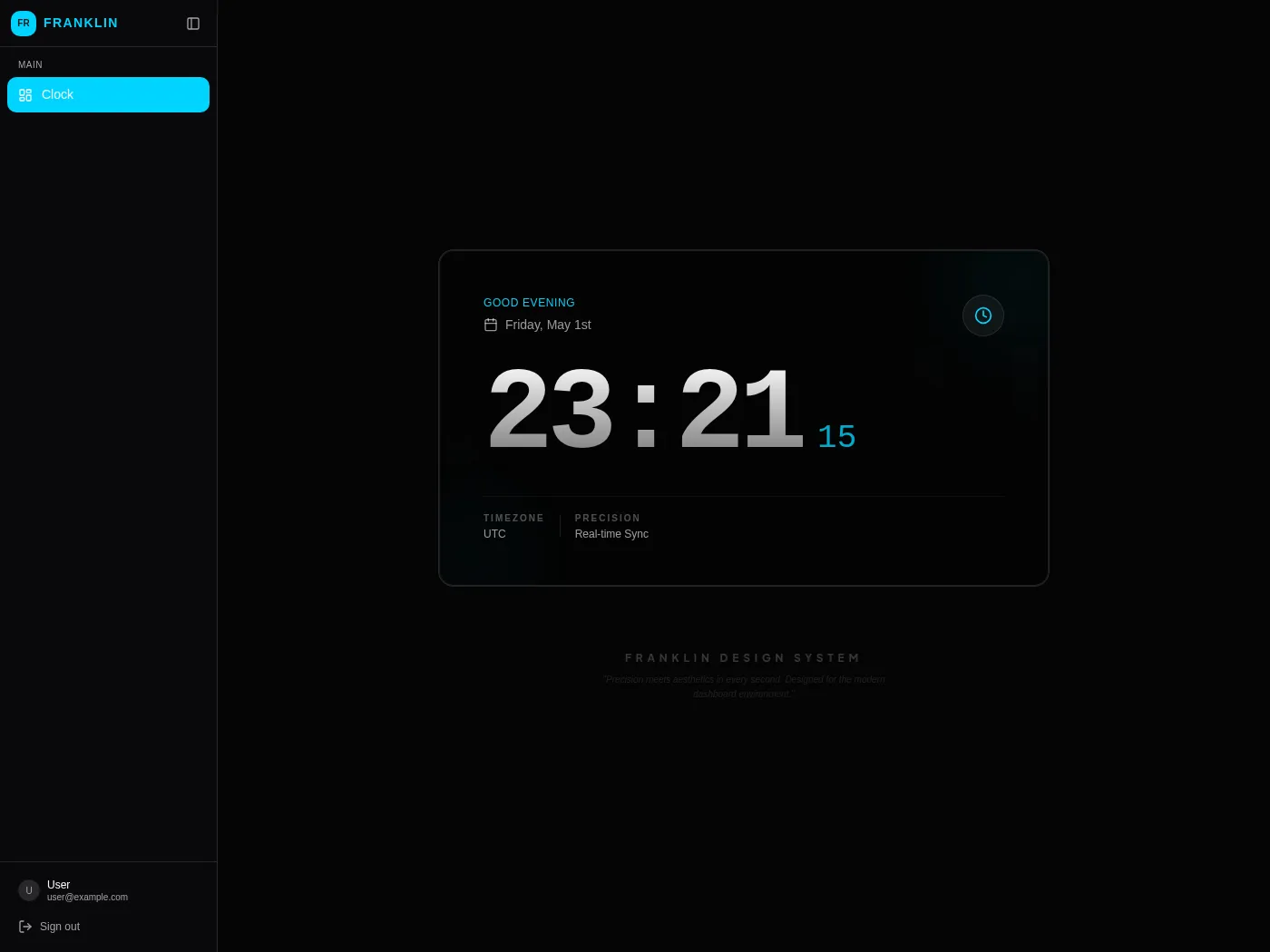 Franklin Clock Widget