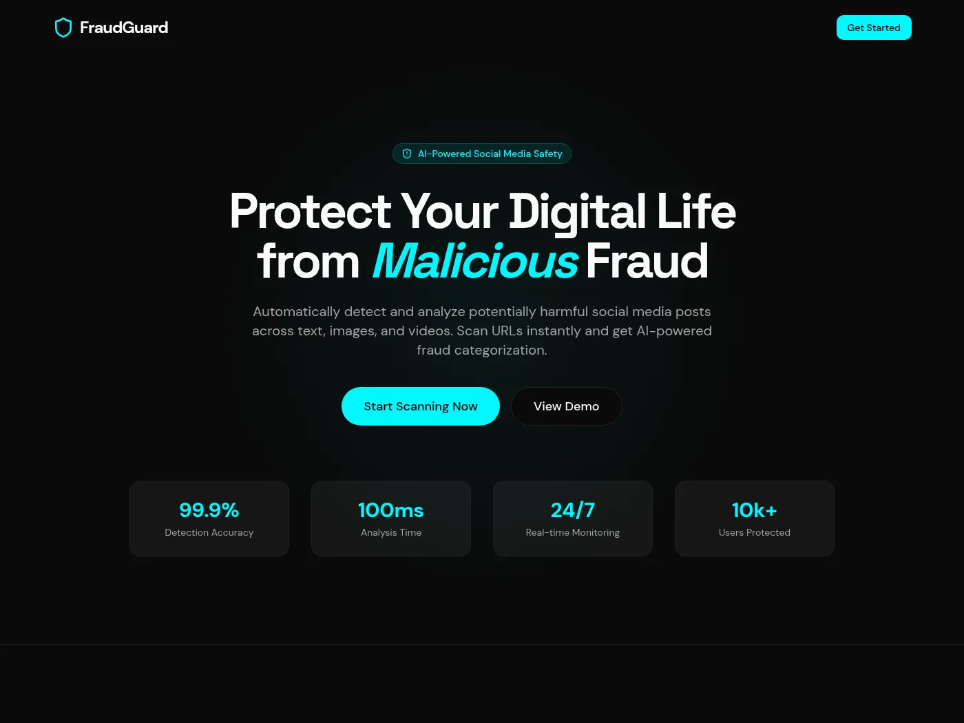 FraudGuard Social Scanner