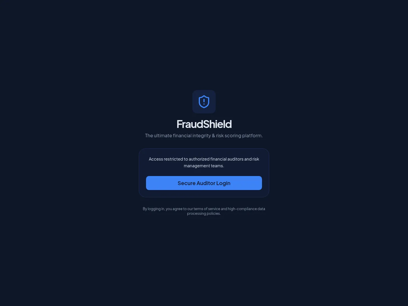 FraudShield Web App