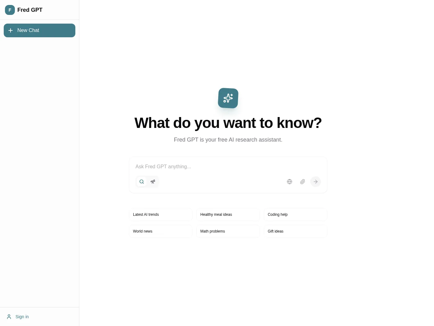 Fred GPT Free Chatbot
