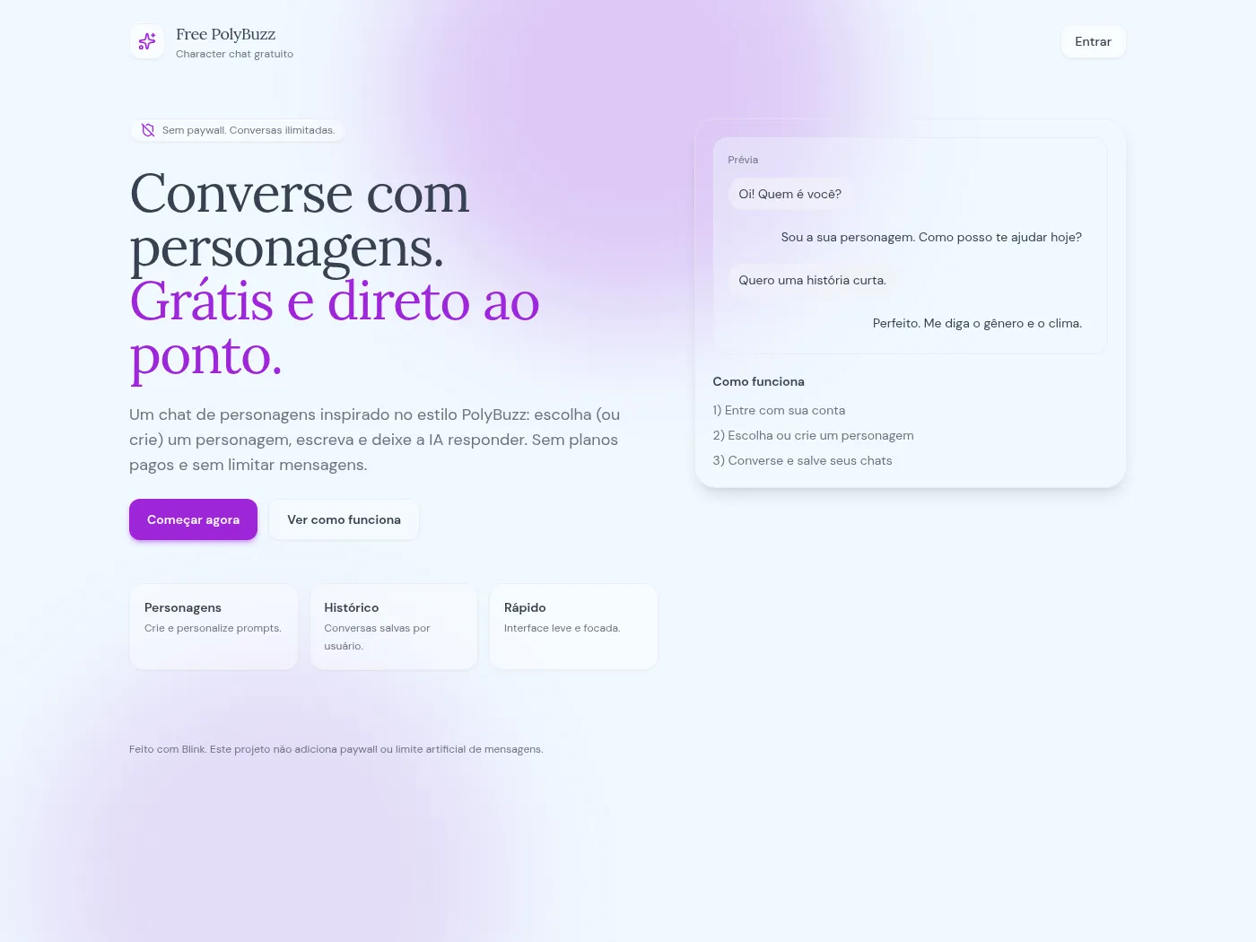 Free PolyBuzz AI Site