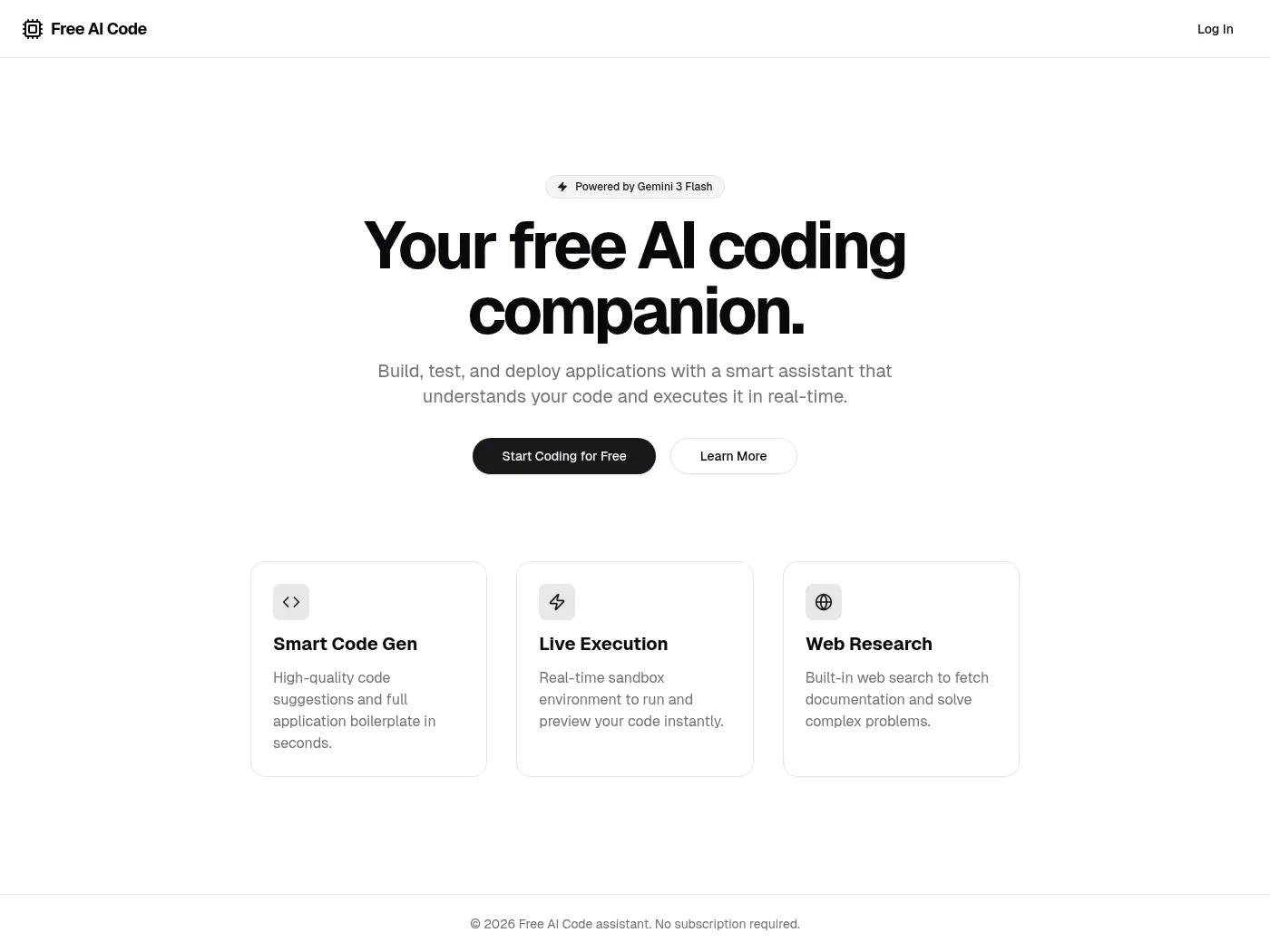 Free AI Coding Assistant