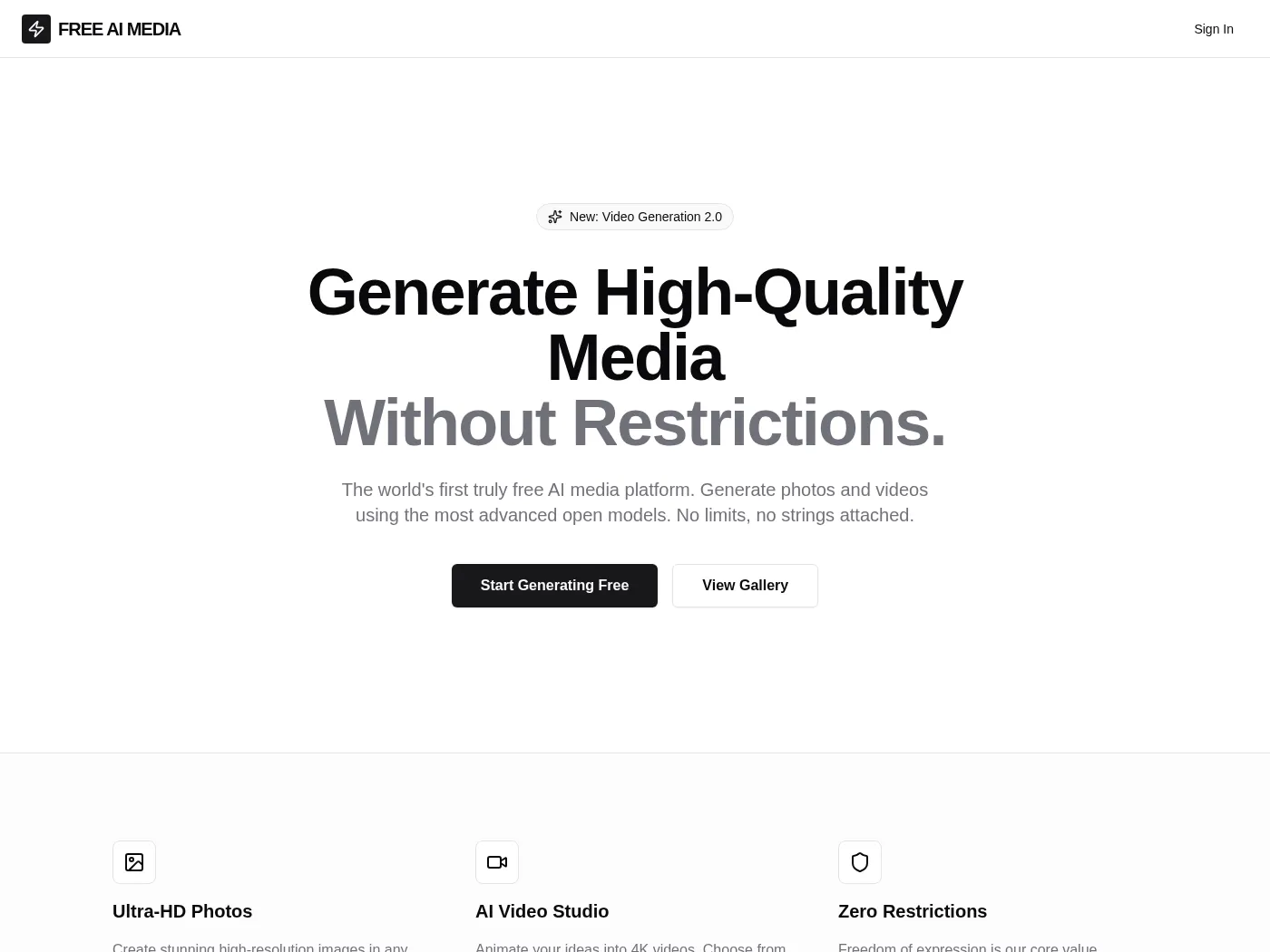 Free AI Media Generator