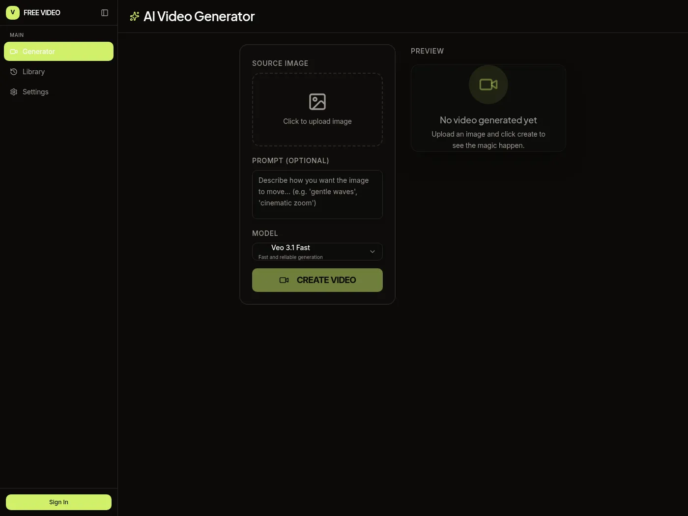 Free AI Video Creator