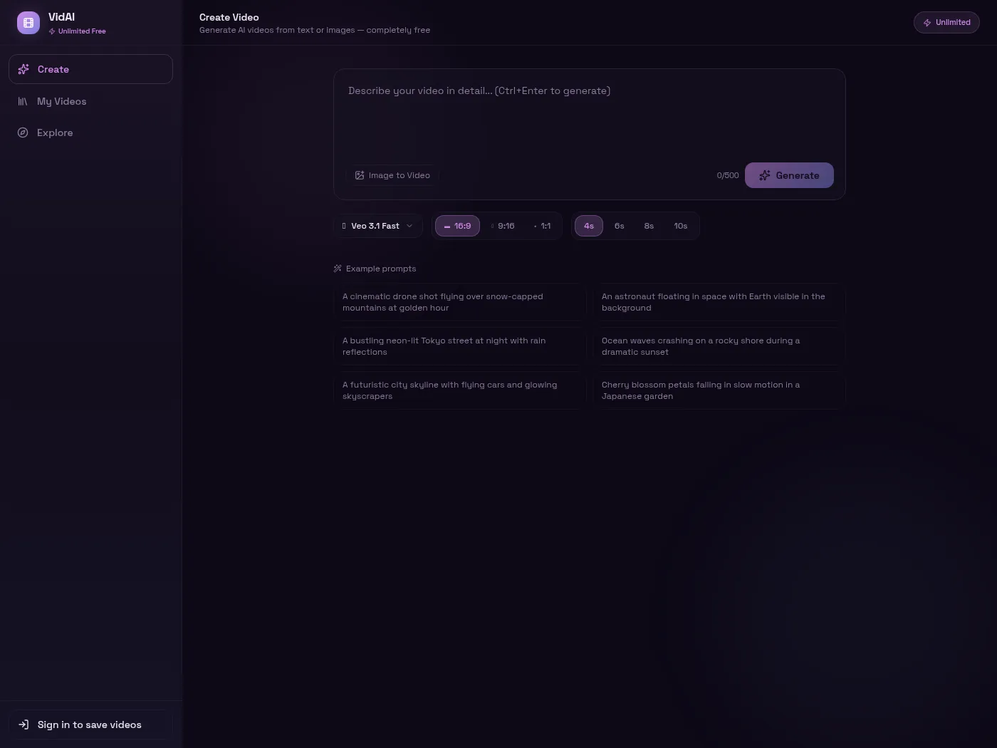 Free AI Video Studio