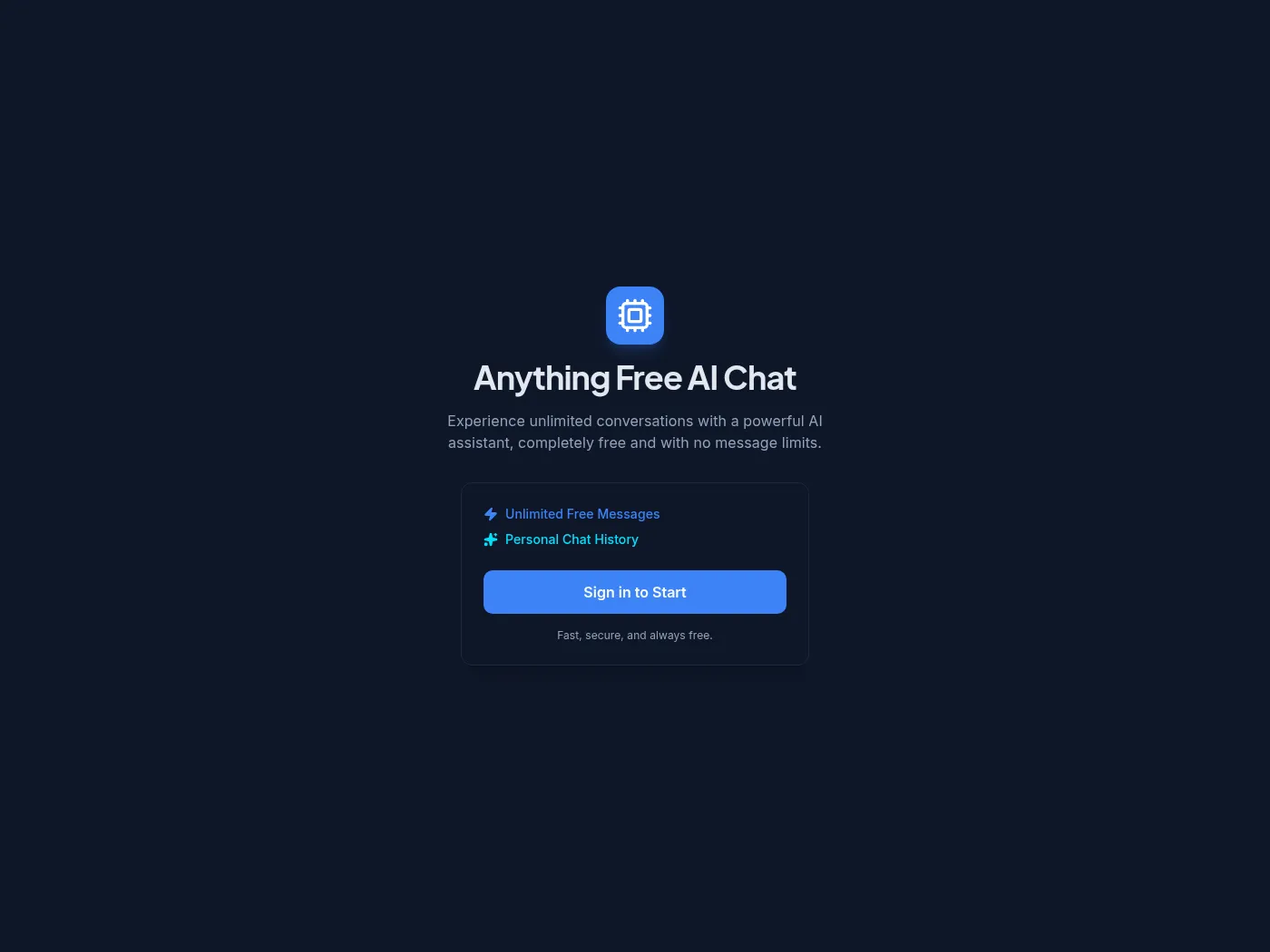 Anything Free AI Chat