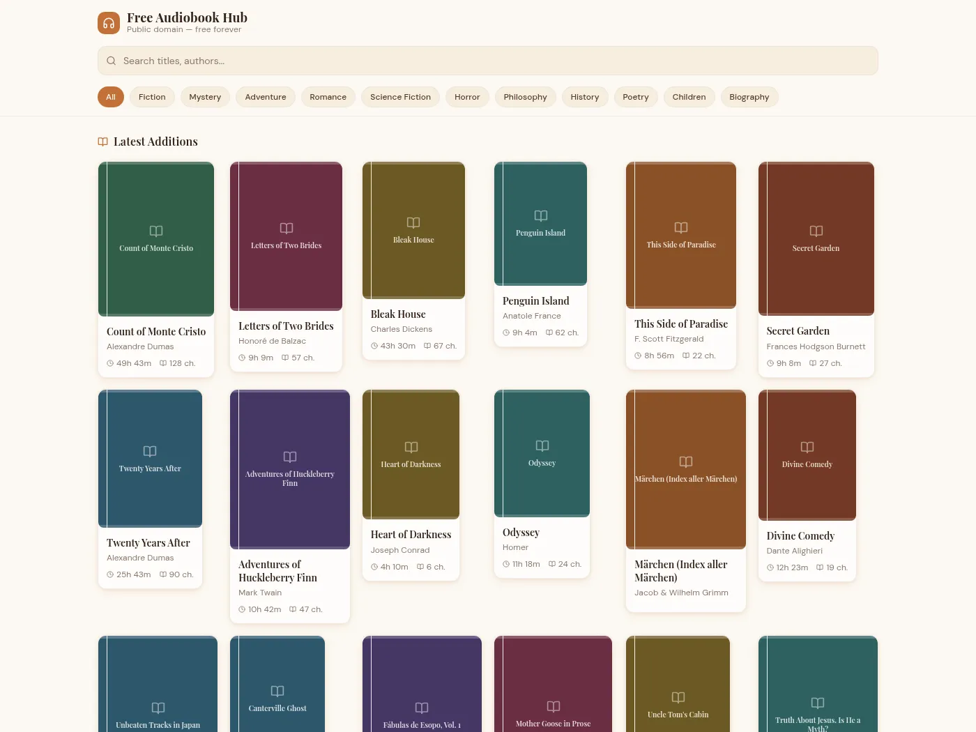 Free Audiobook Hub