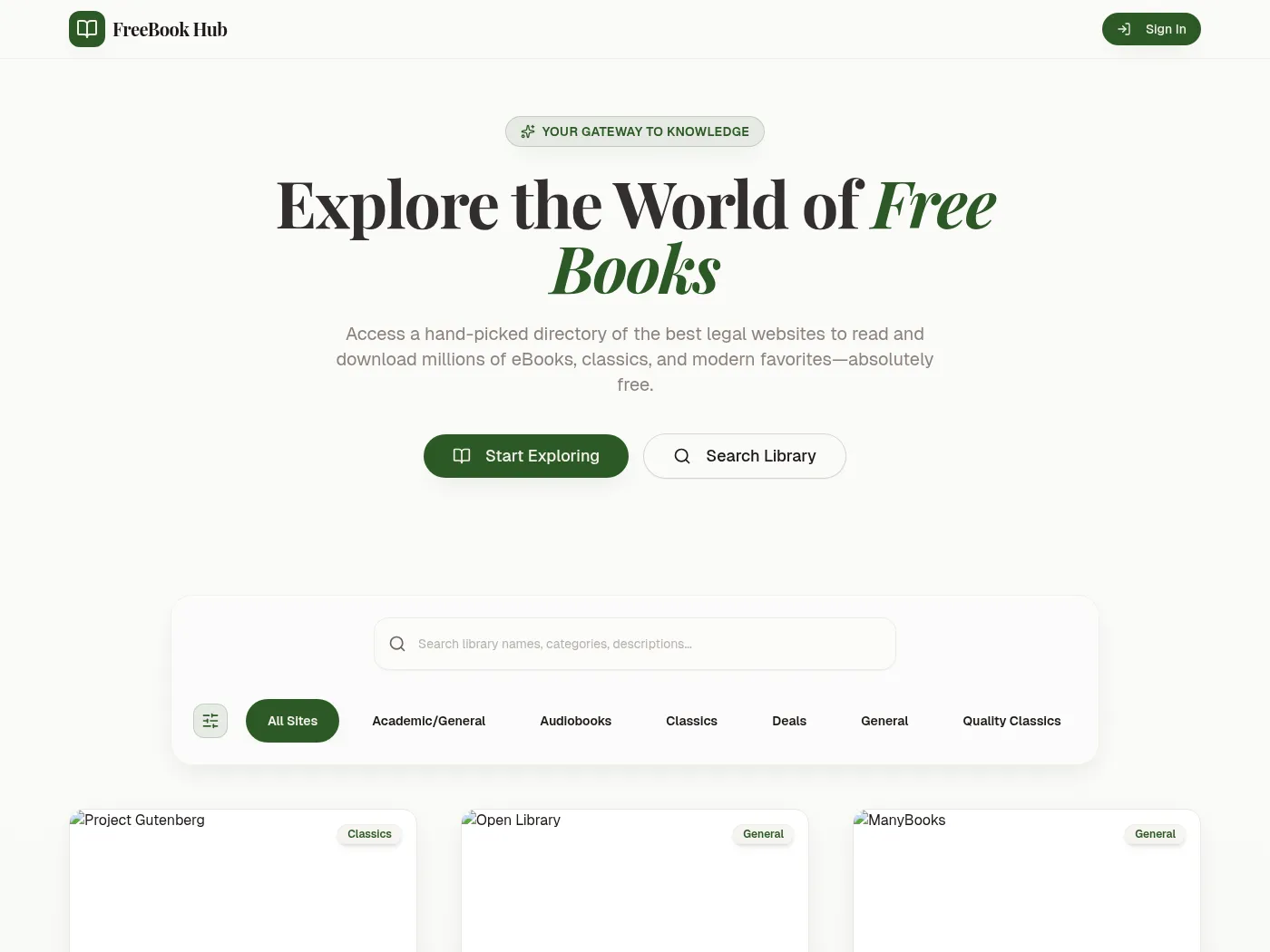 Free Book Explorer
