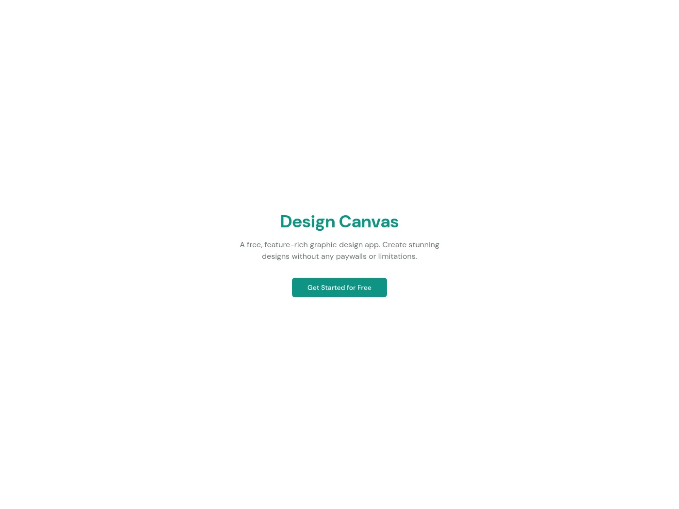 Free Design Canvas
