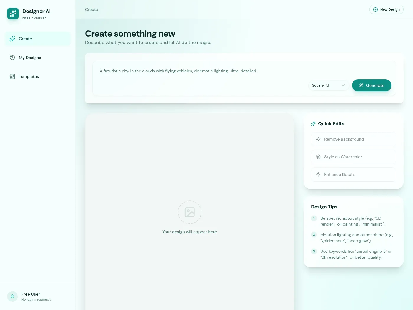 Free Designer AI