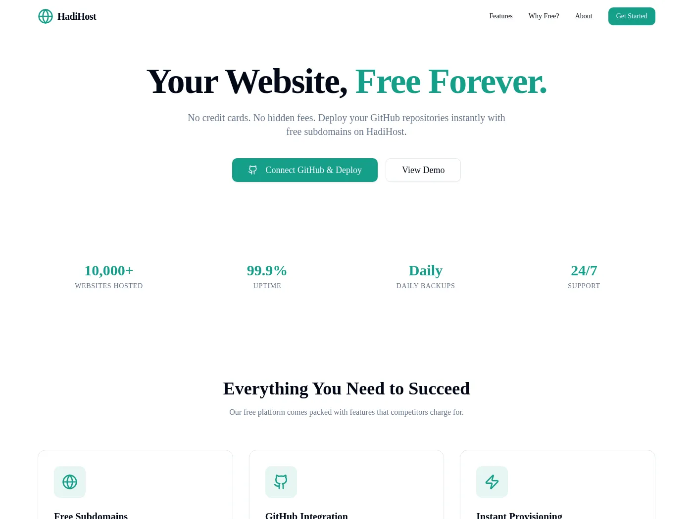 Free Domain Host Hub