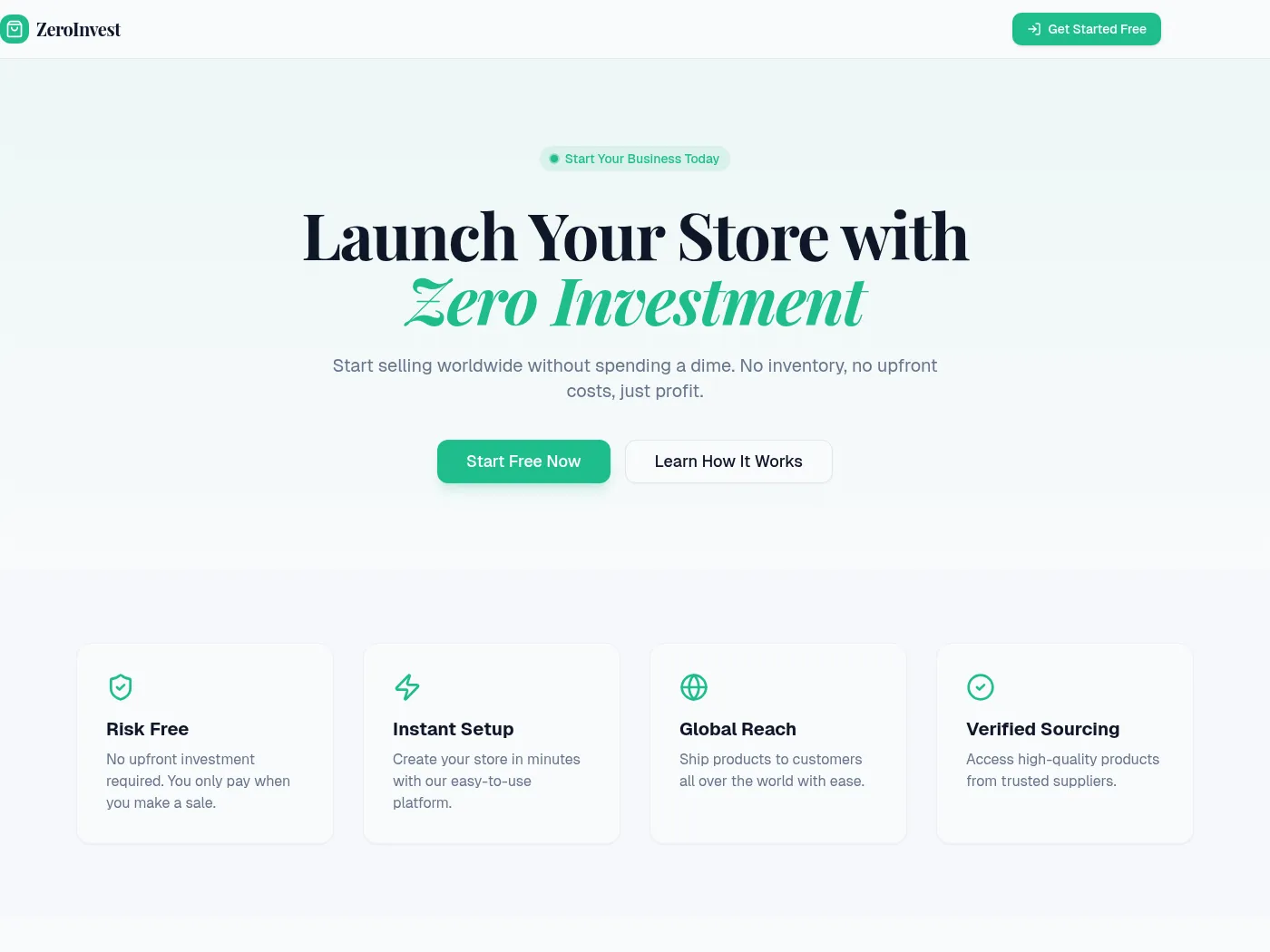 Zero Investment Dropshipping