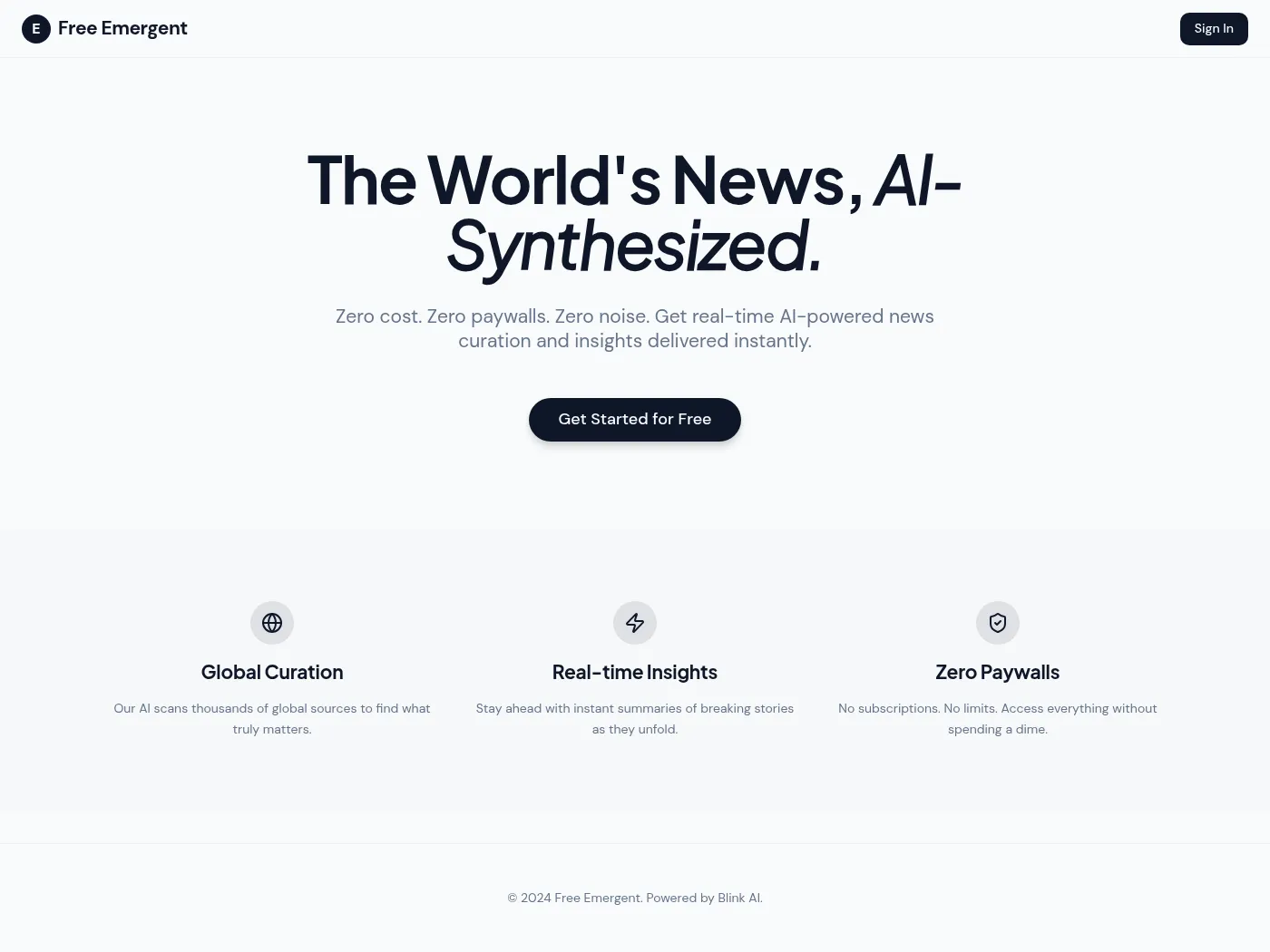 Free Emergent Alternative