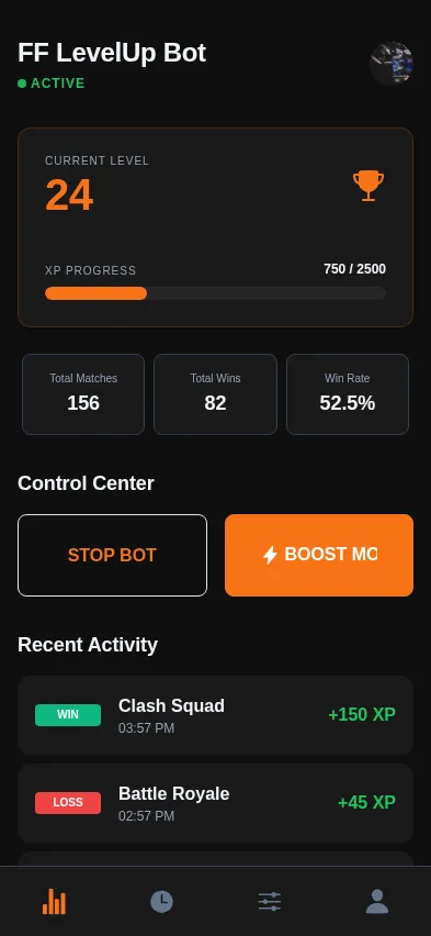 Free Fire LevelUp Bot