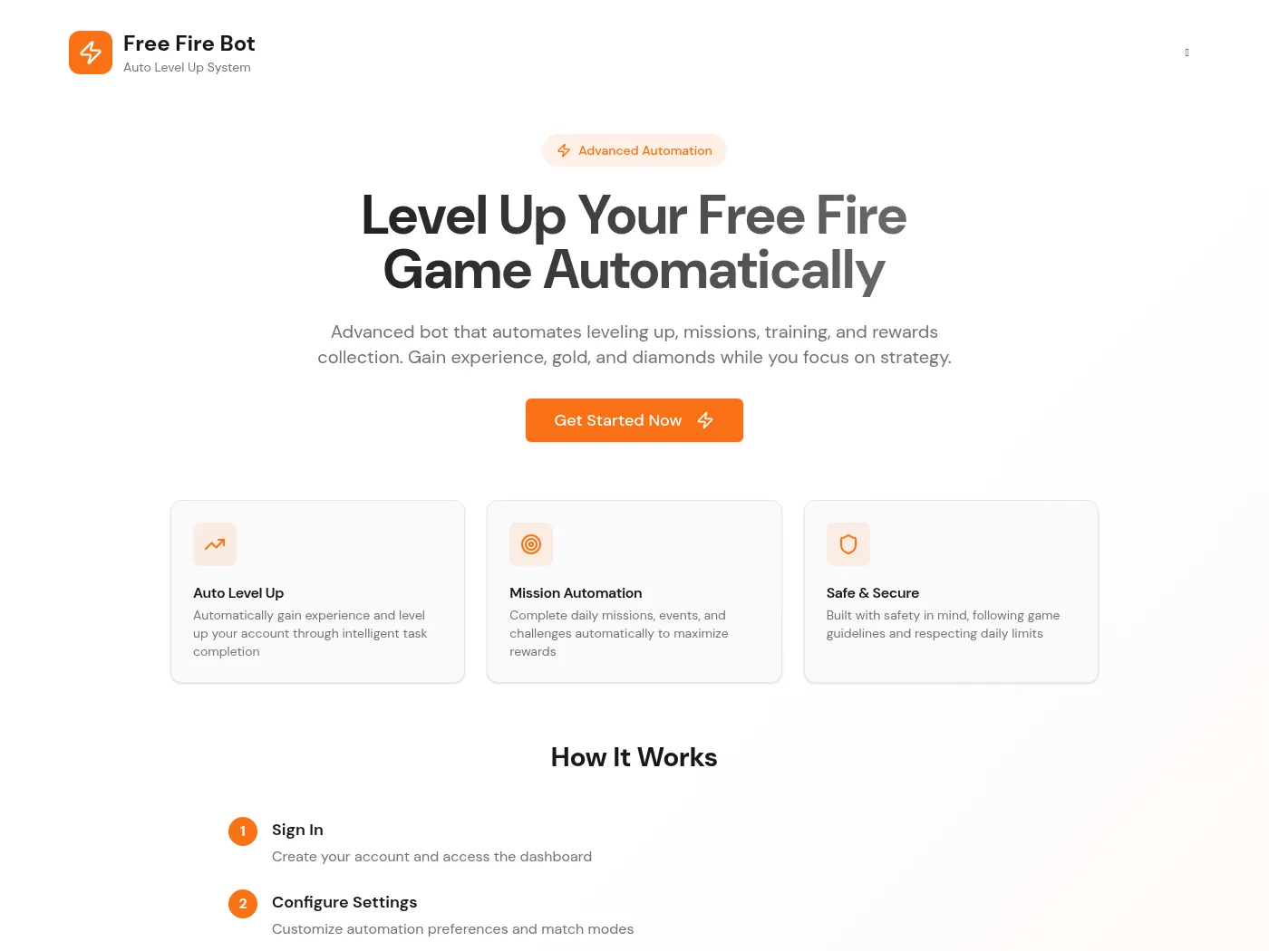 Free Fire Level Up Bot