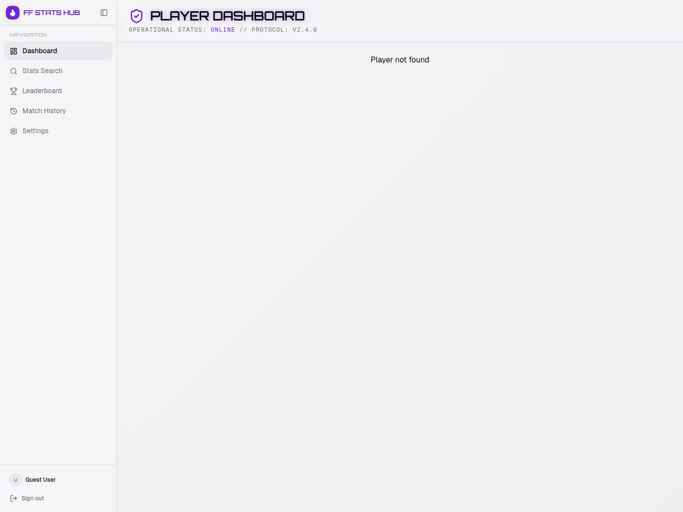 Free Fire Stats Hub