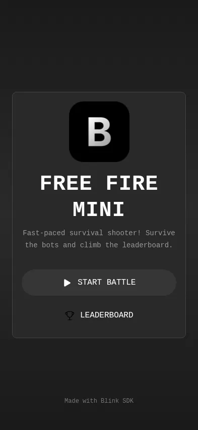 Free Fire Mini Game