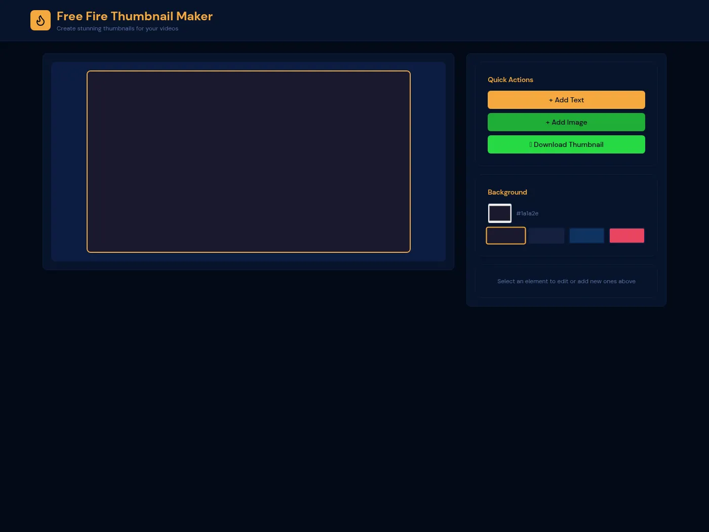 Free Fire Thumbnail Maker