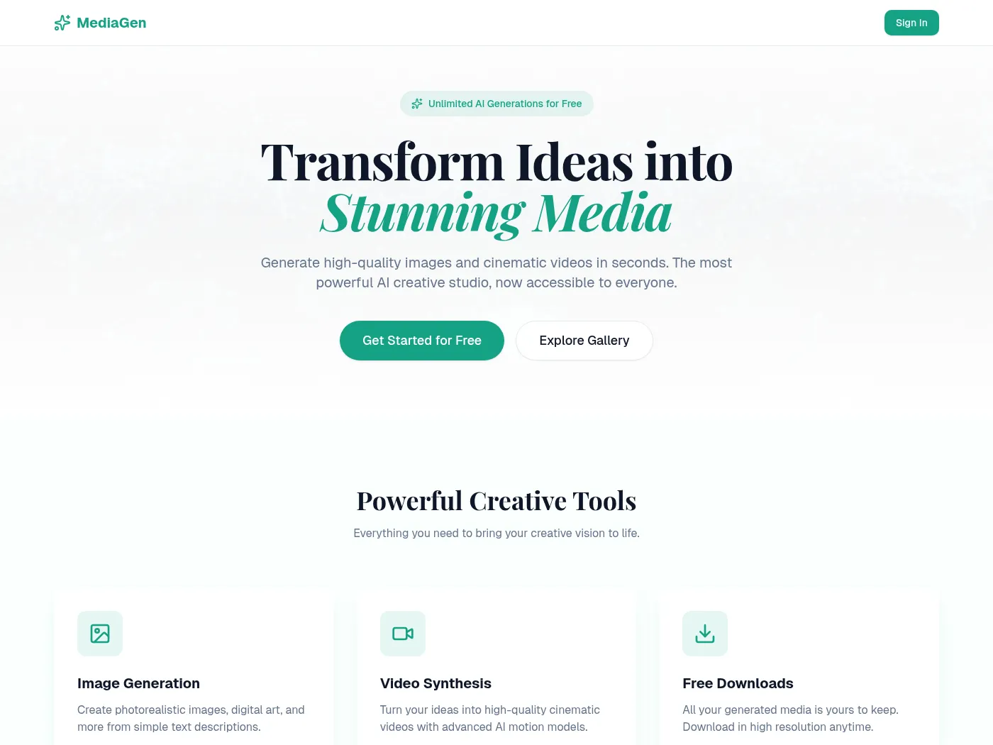 Free Media Generator