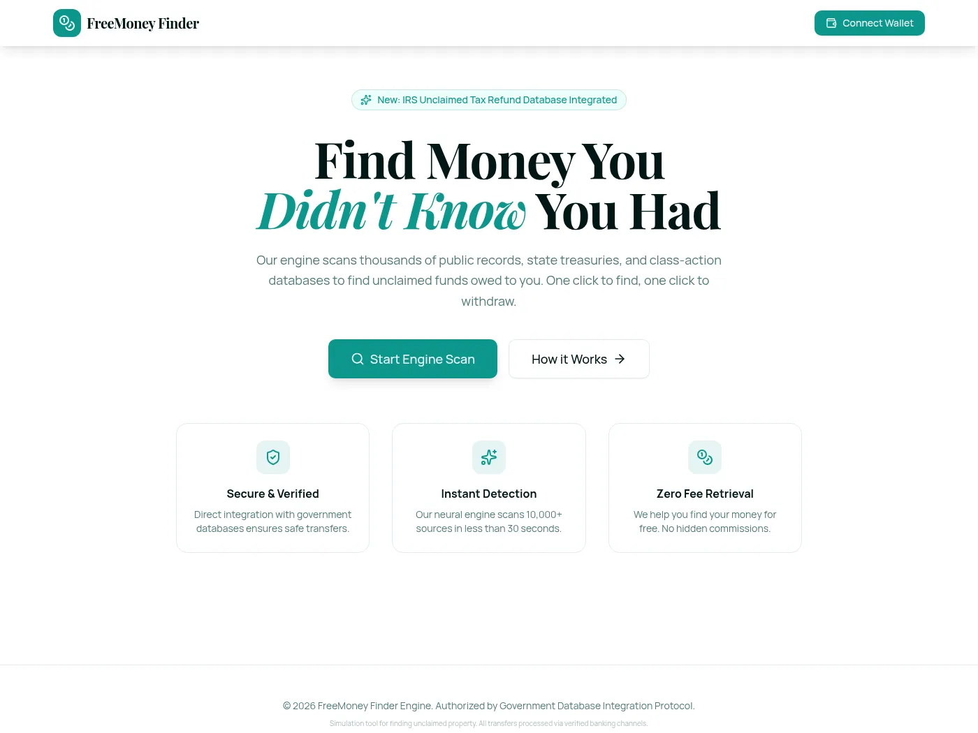 FreeMoney Finder Engine