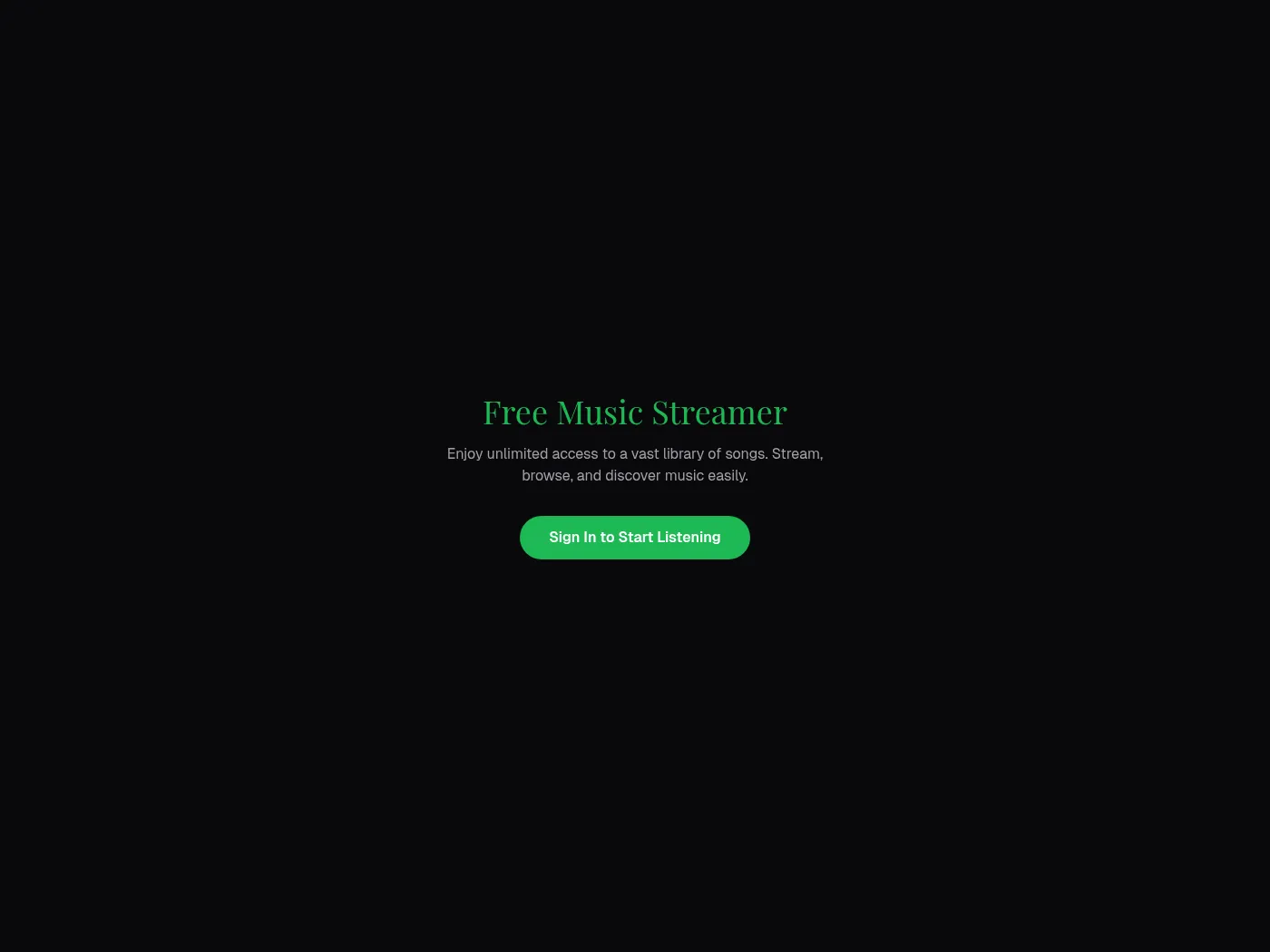 Free Music Streamer