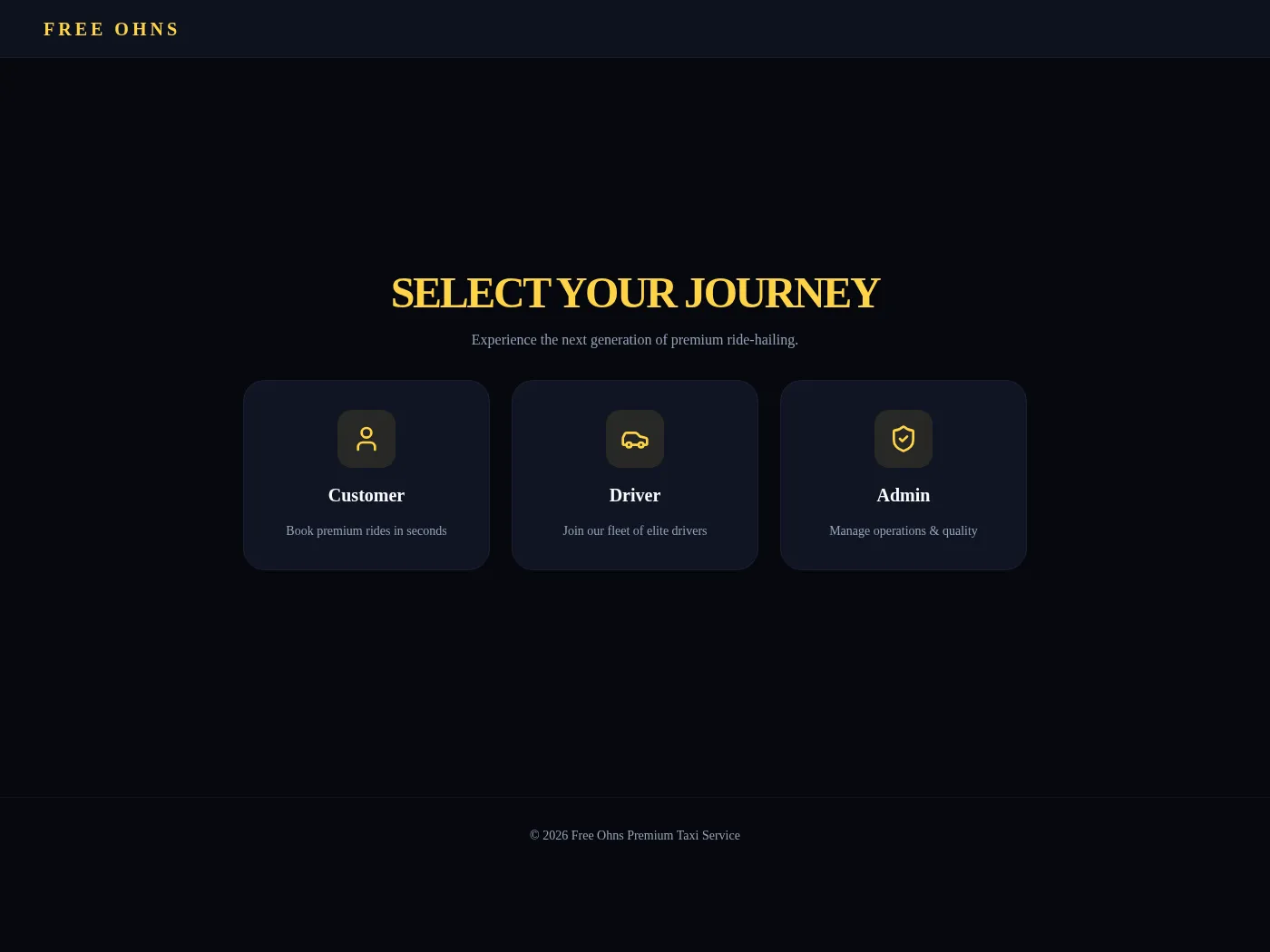 Free Ohns Taxi App