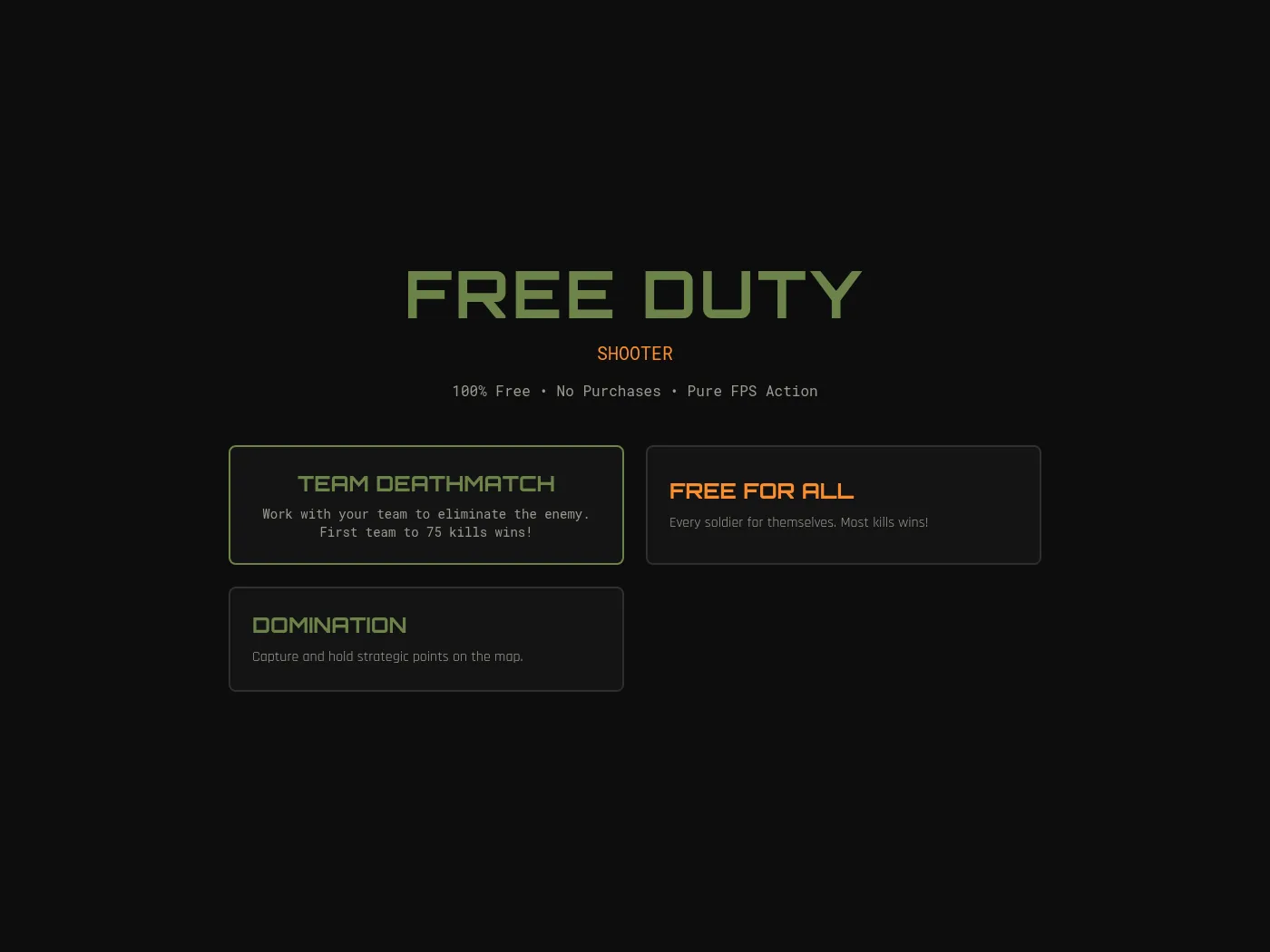 Free Duty Shooter