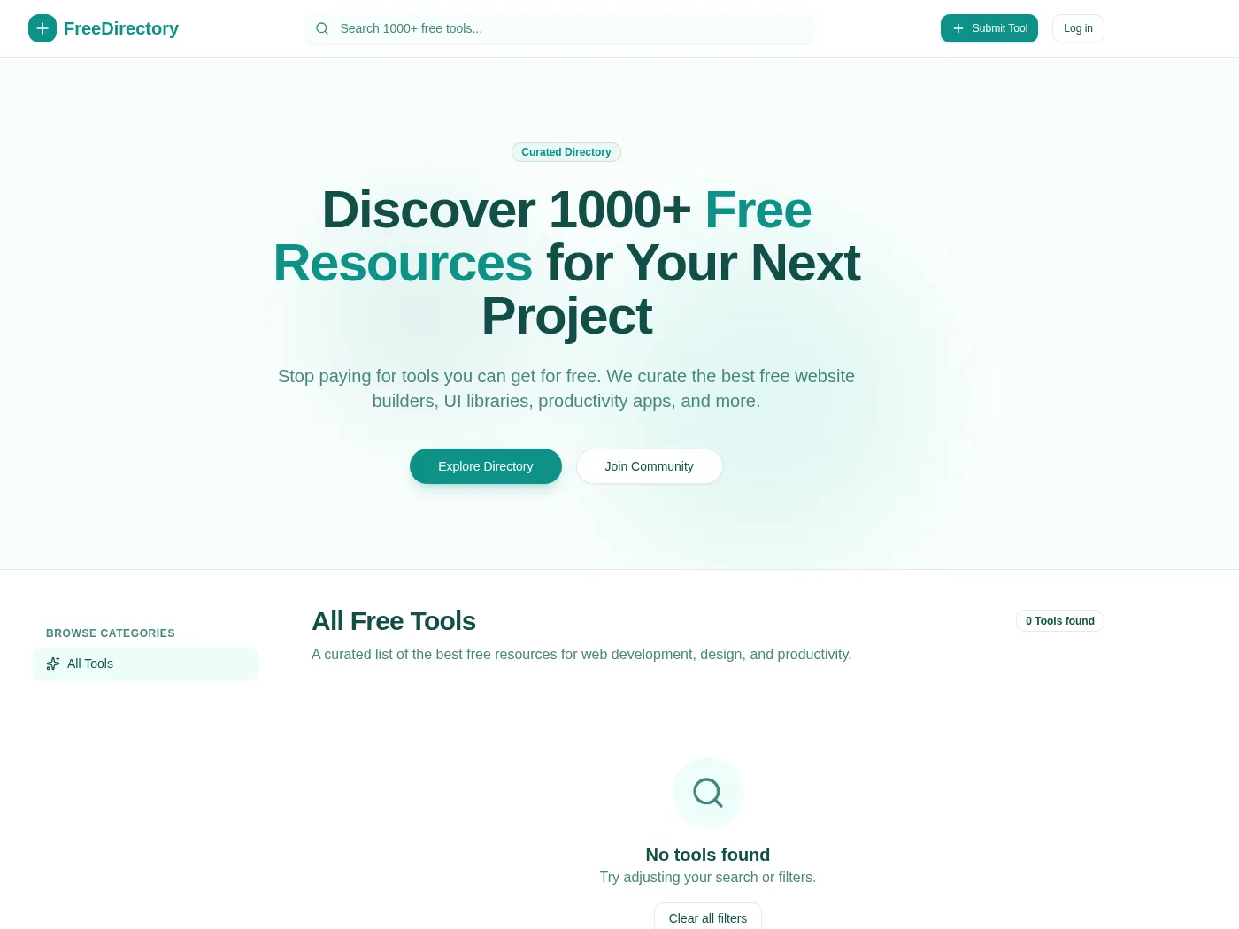 Free Tools Directory