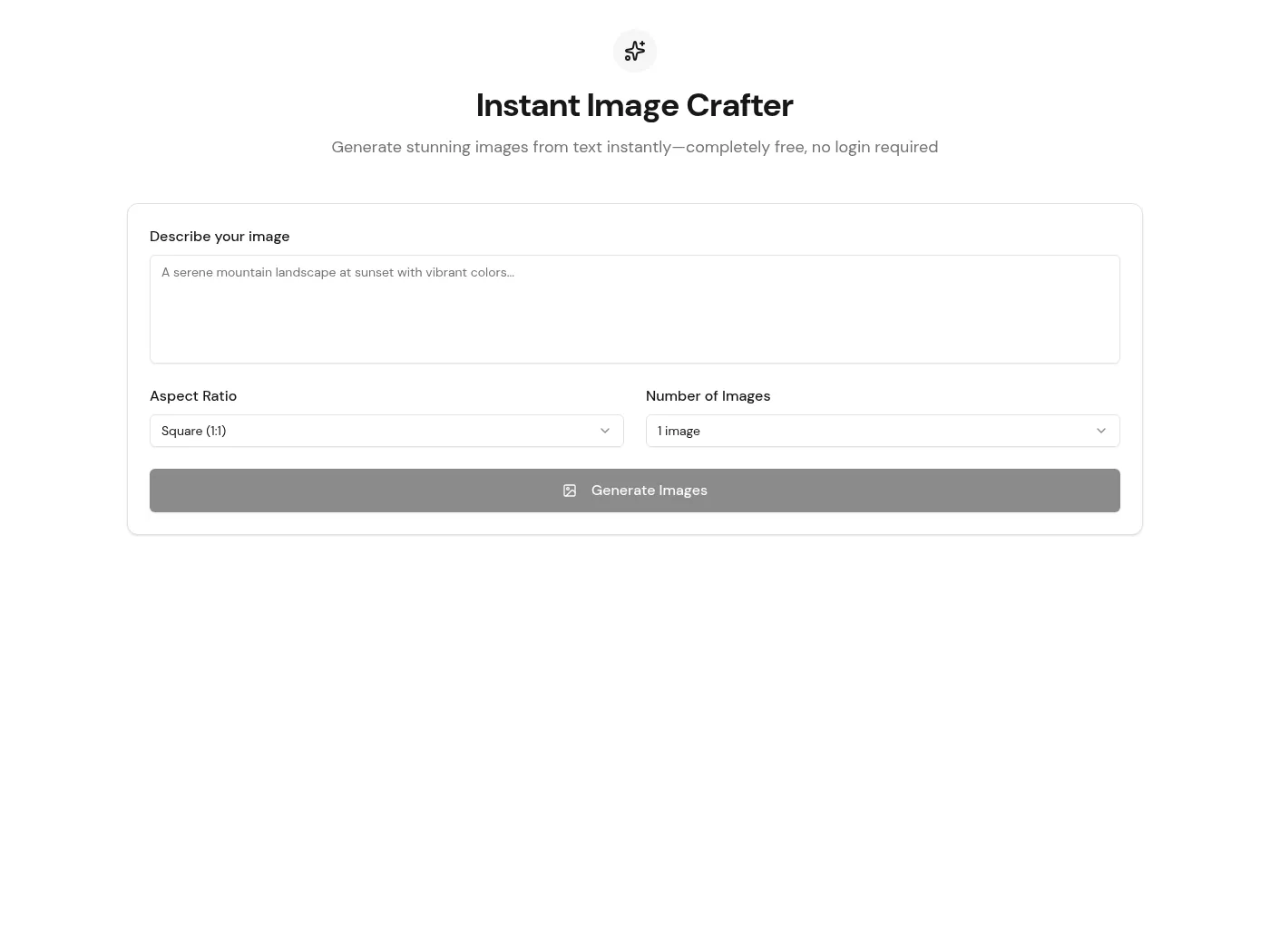 Instant Image Crafter