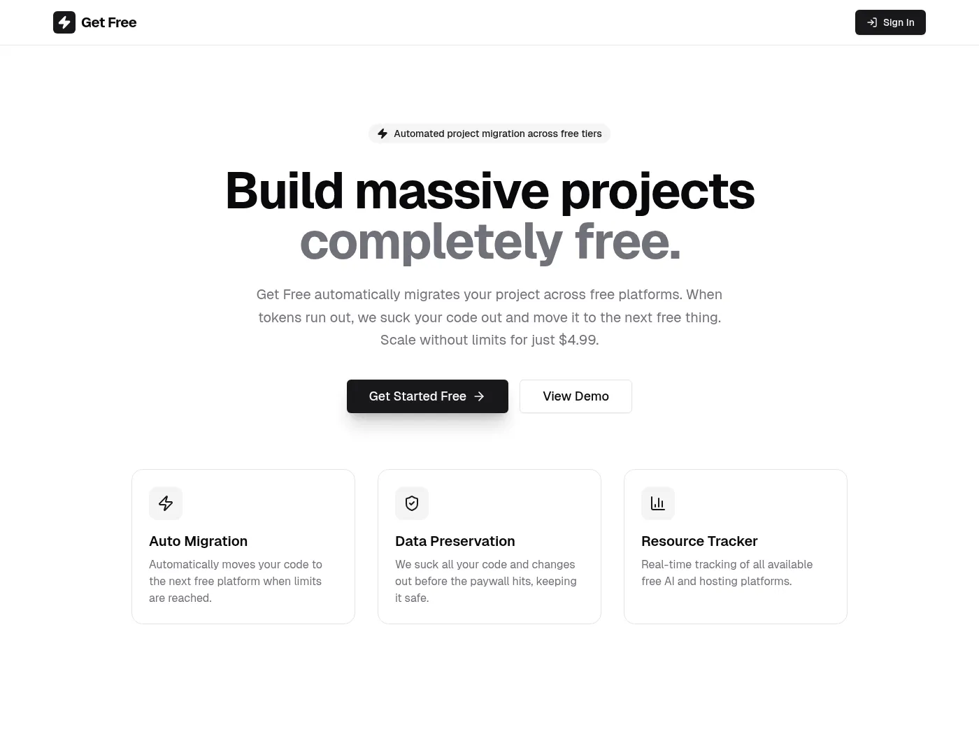 Free Usage Tracker