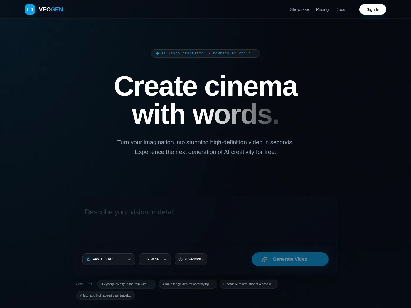 VeoGen Free Video AI