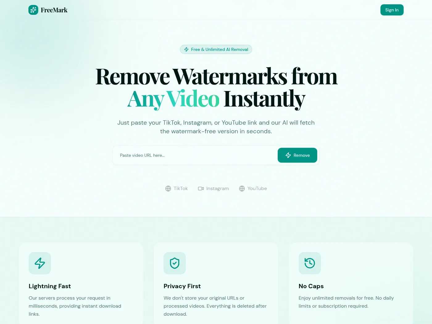 FreeMark Remover