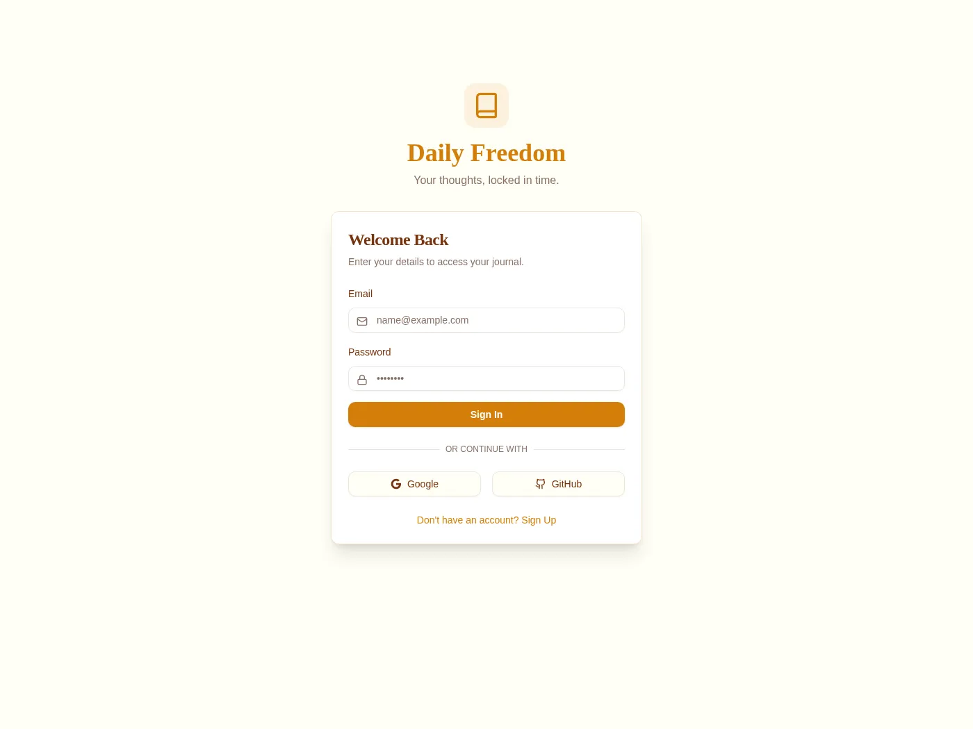 Daily Freedom Journal