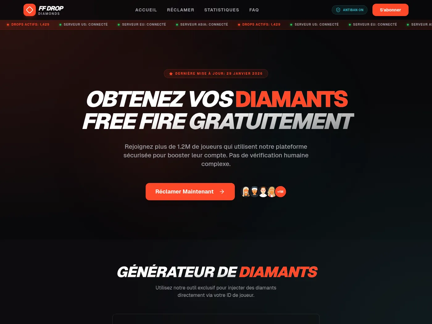Free Fire Diamond Drop