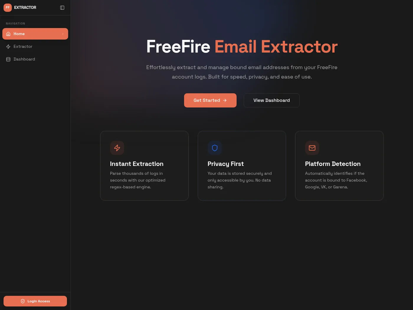 FreeFire Email Extractor