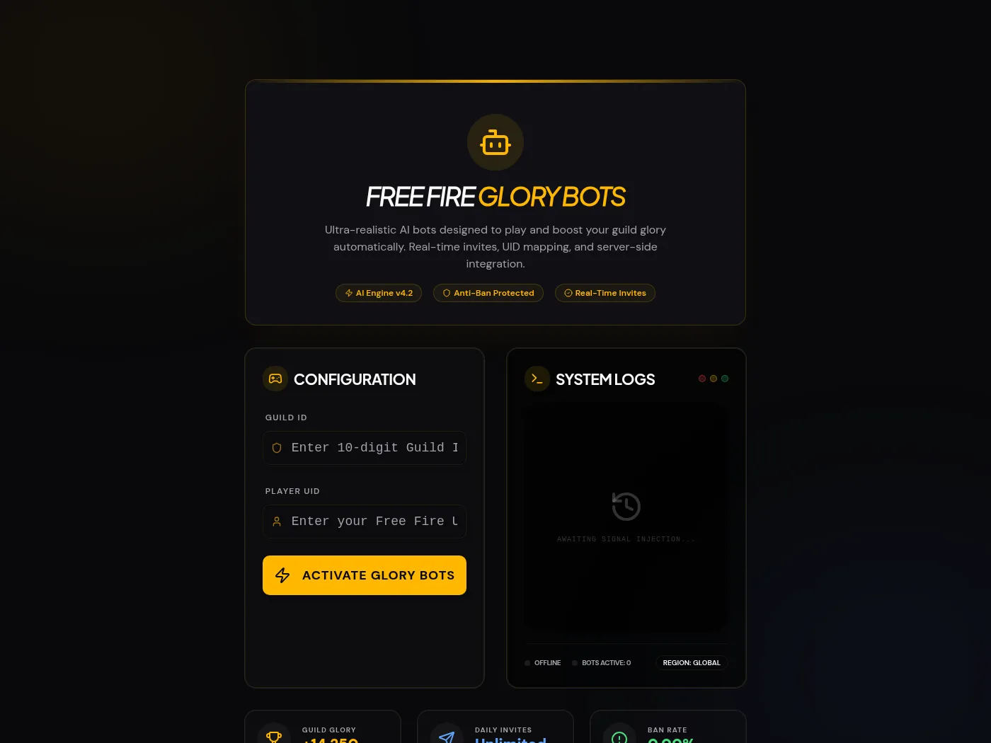 Free Fire Glory Bots