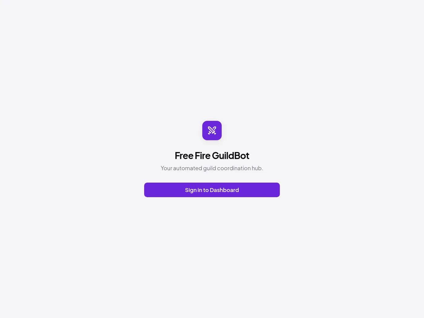 Free Fire GuildBot