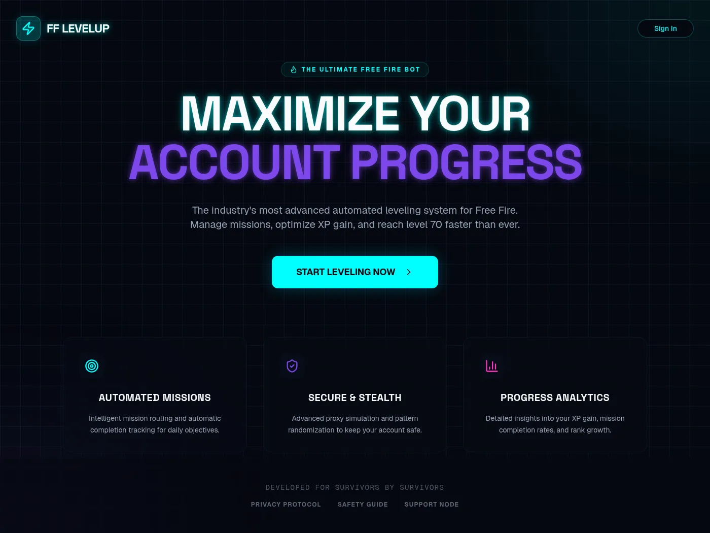 Free Fire LevelUp Bot