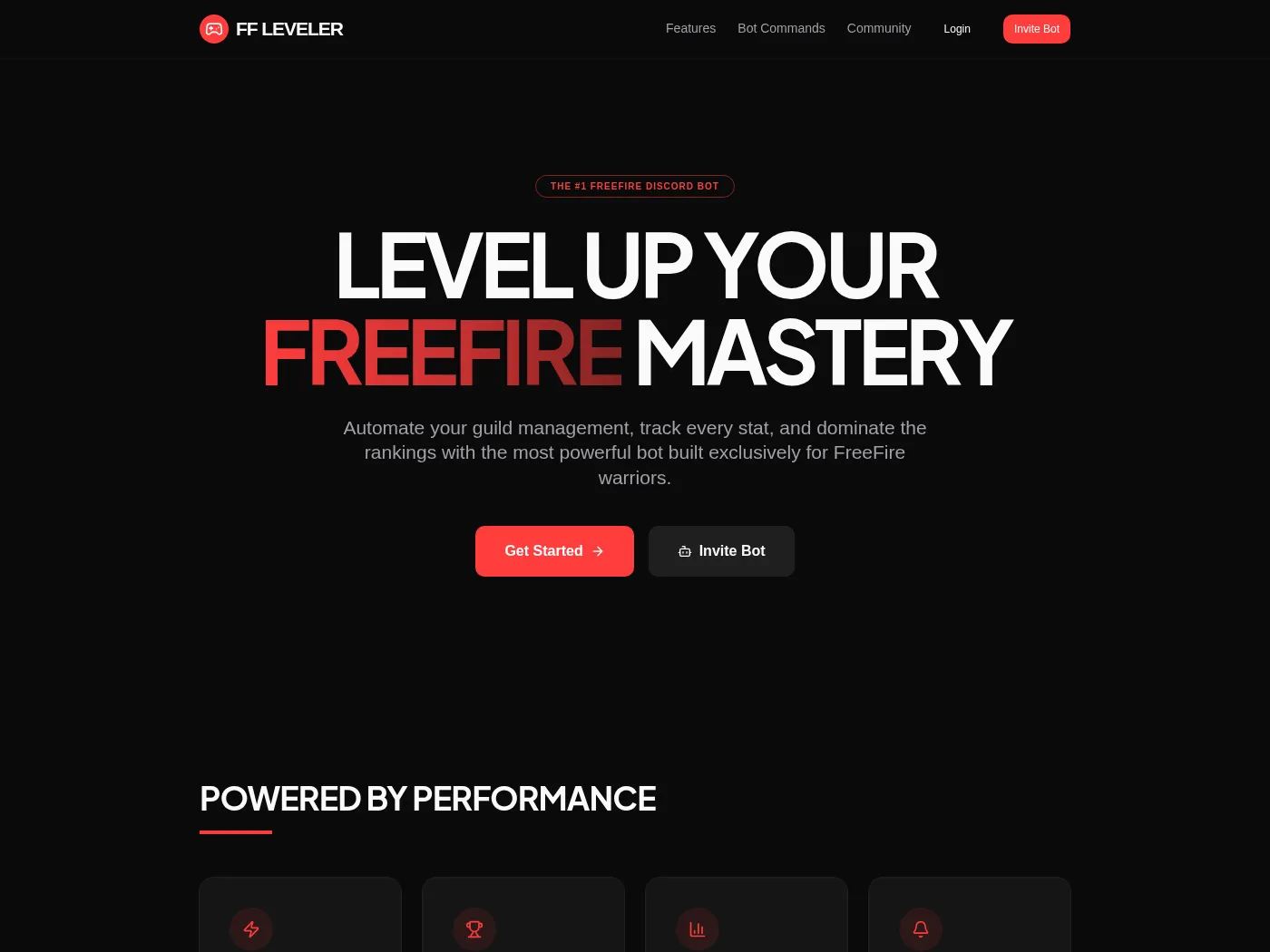 FreeFire Discord Level Bot