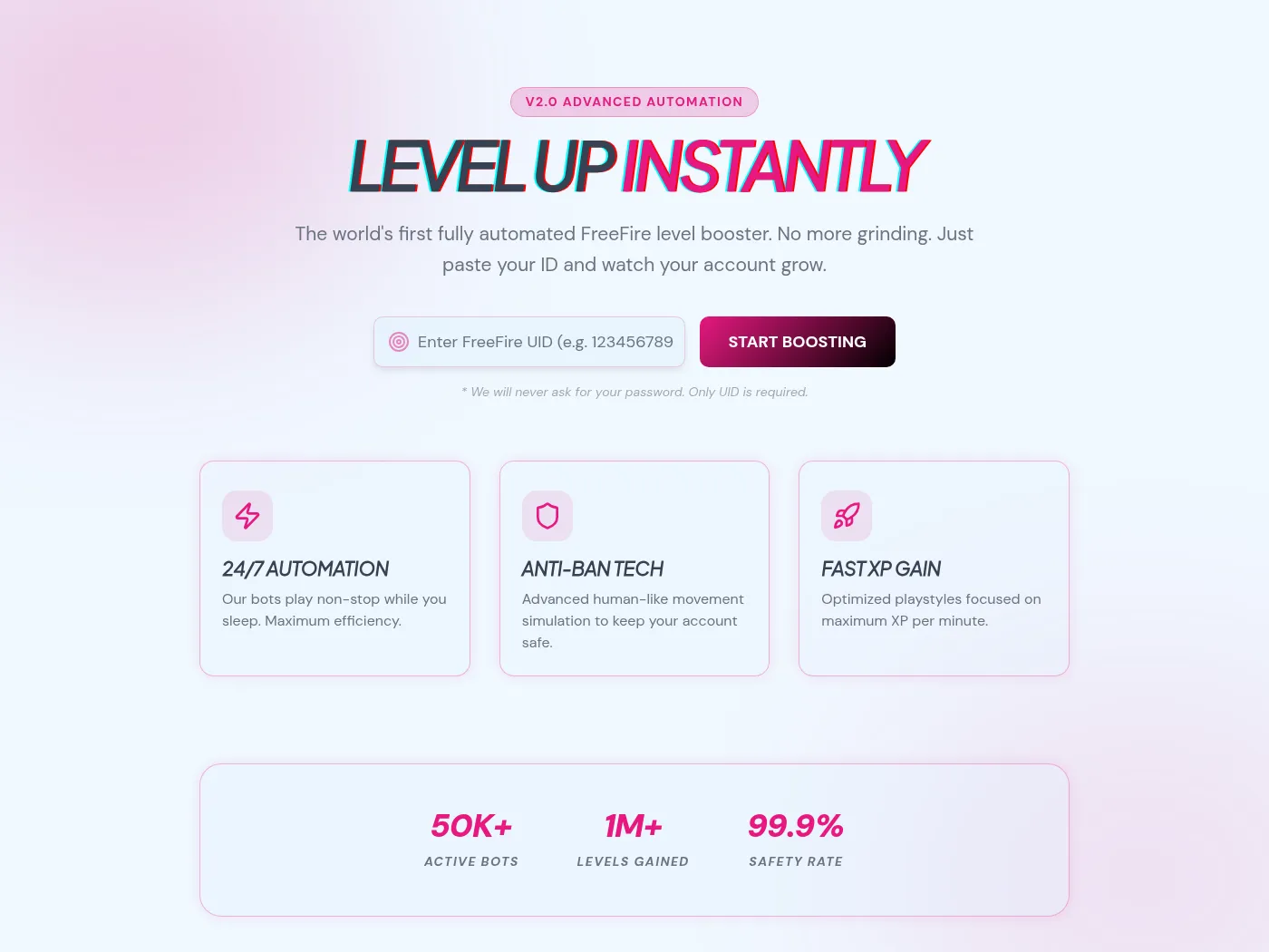 FreeFire Auto Level Bot