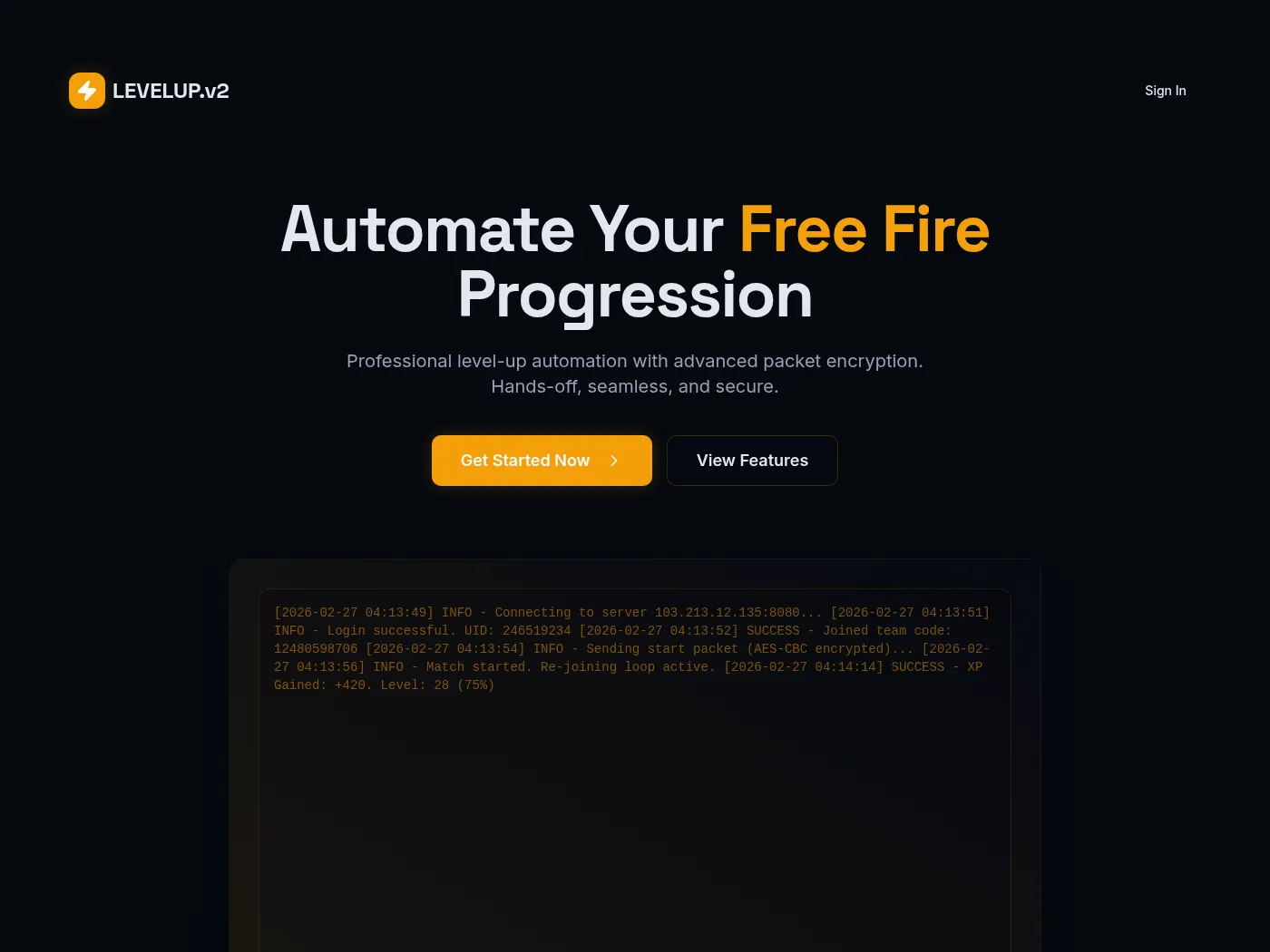 Free Fire Level Bot